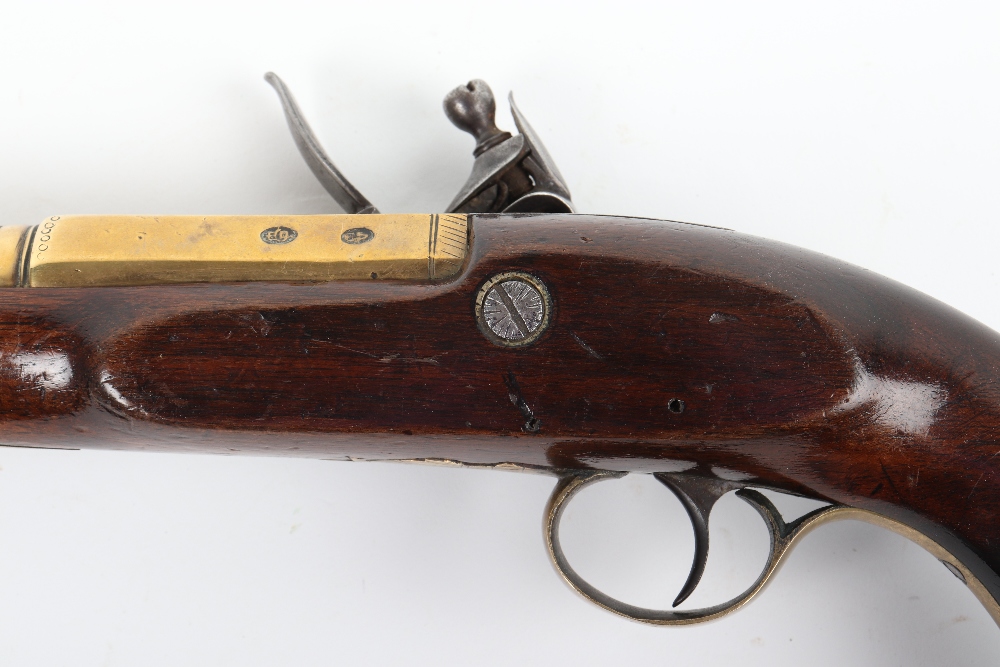 Brass Barrel Flintlock Blunderbuss Pistol, flared barrel octagonal at ...