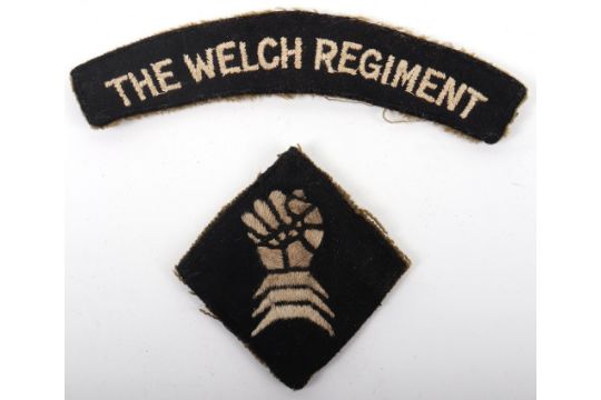 Rare WW2 British Insignia of the 1st Battalion the Welch Regiment ...