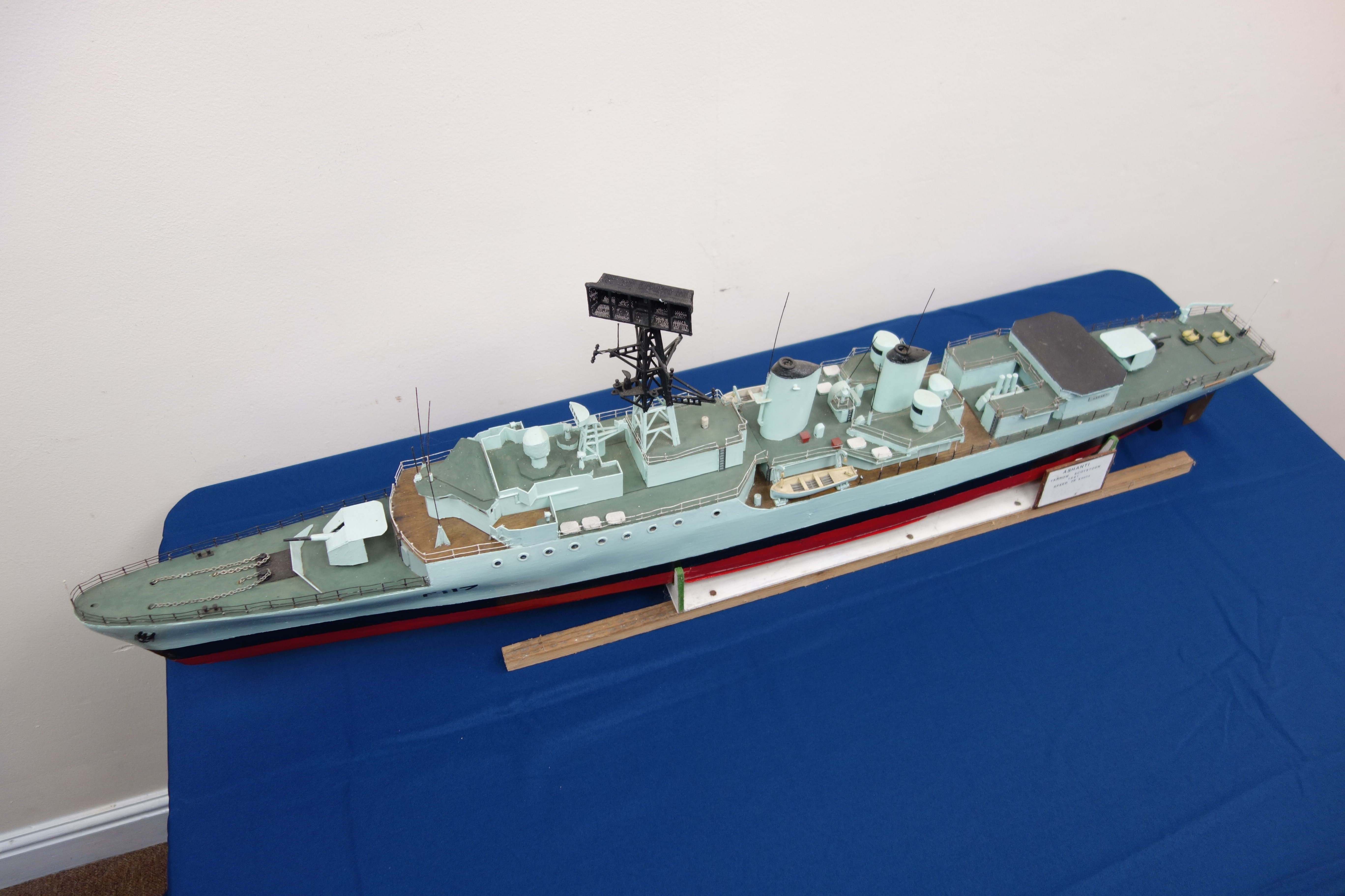 Large scale model of the Frigate HMS Ashanti F117, built from Model ...