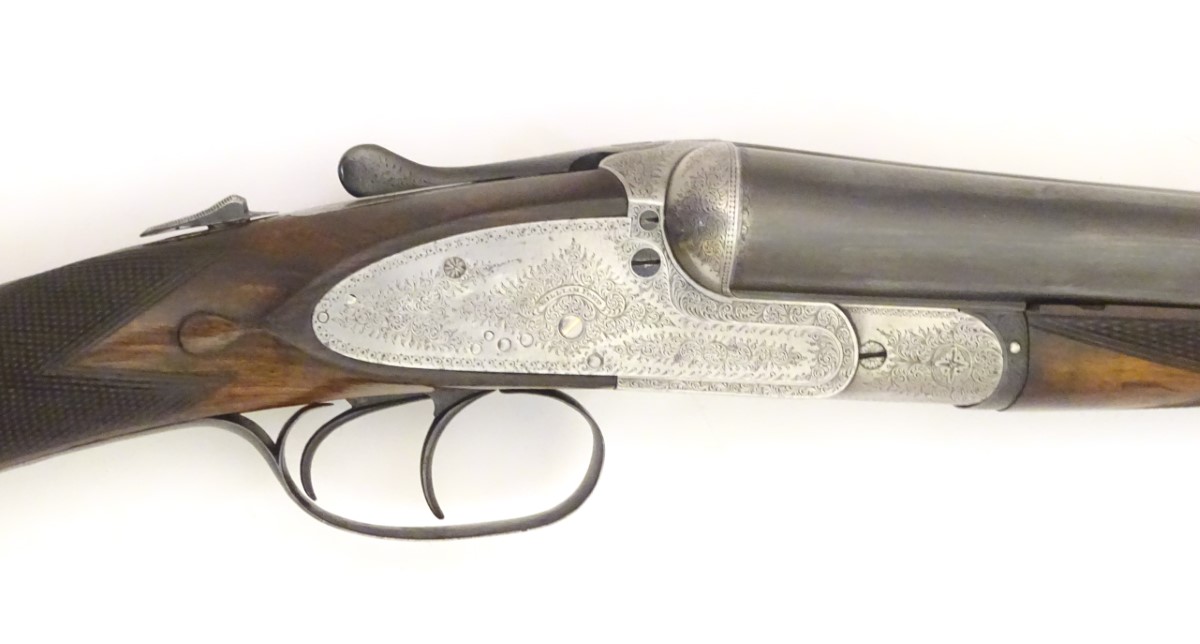 Shotgun: a fine 20thC ' Eclipse' 12 bore side by side lightweight ...