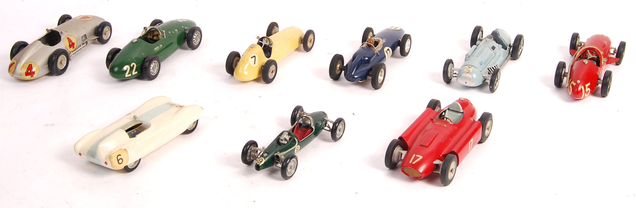 A collection of original vintage Merit made racing car kits along with ...