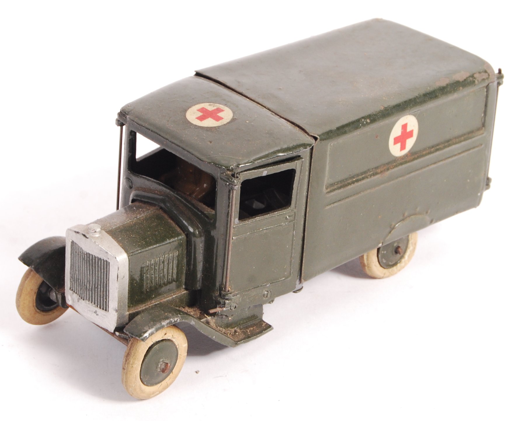 A rare early Britains made diecast model No. 1512 ' Army Ambulance ...