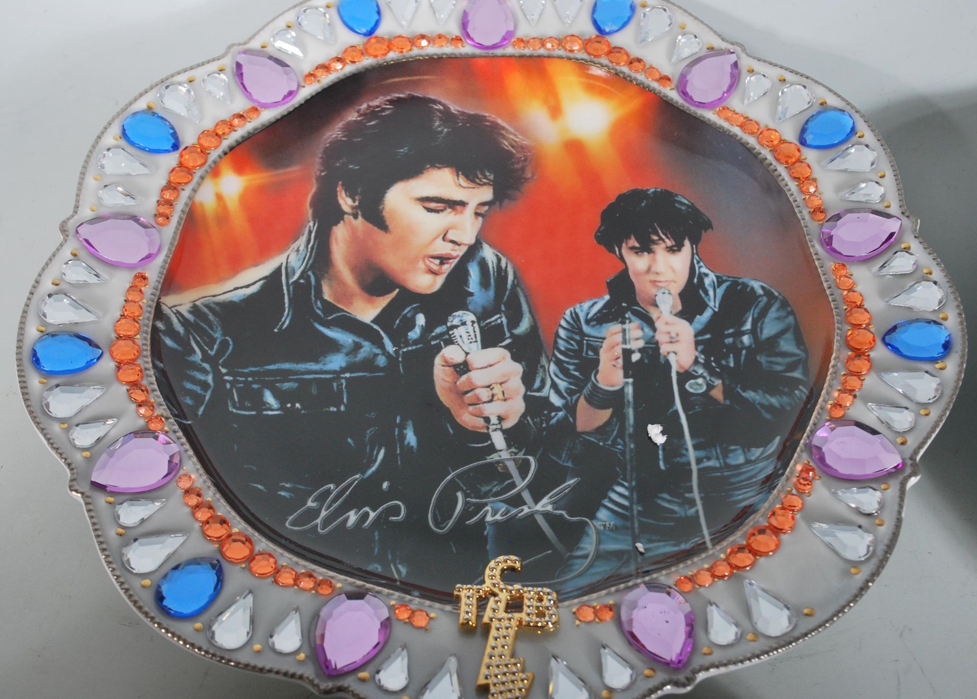 A set of six Elvis Presley collectors plates in the Shining Legend by ...