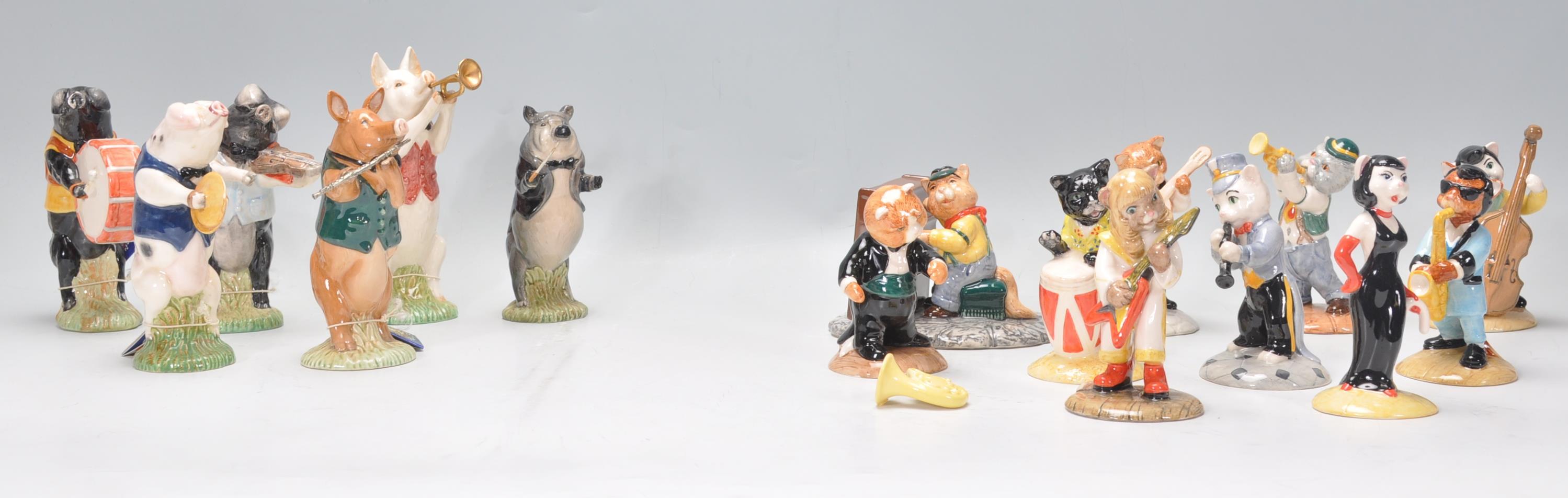 A collection of Beswick Orchestra collection ceramic figurines to ...