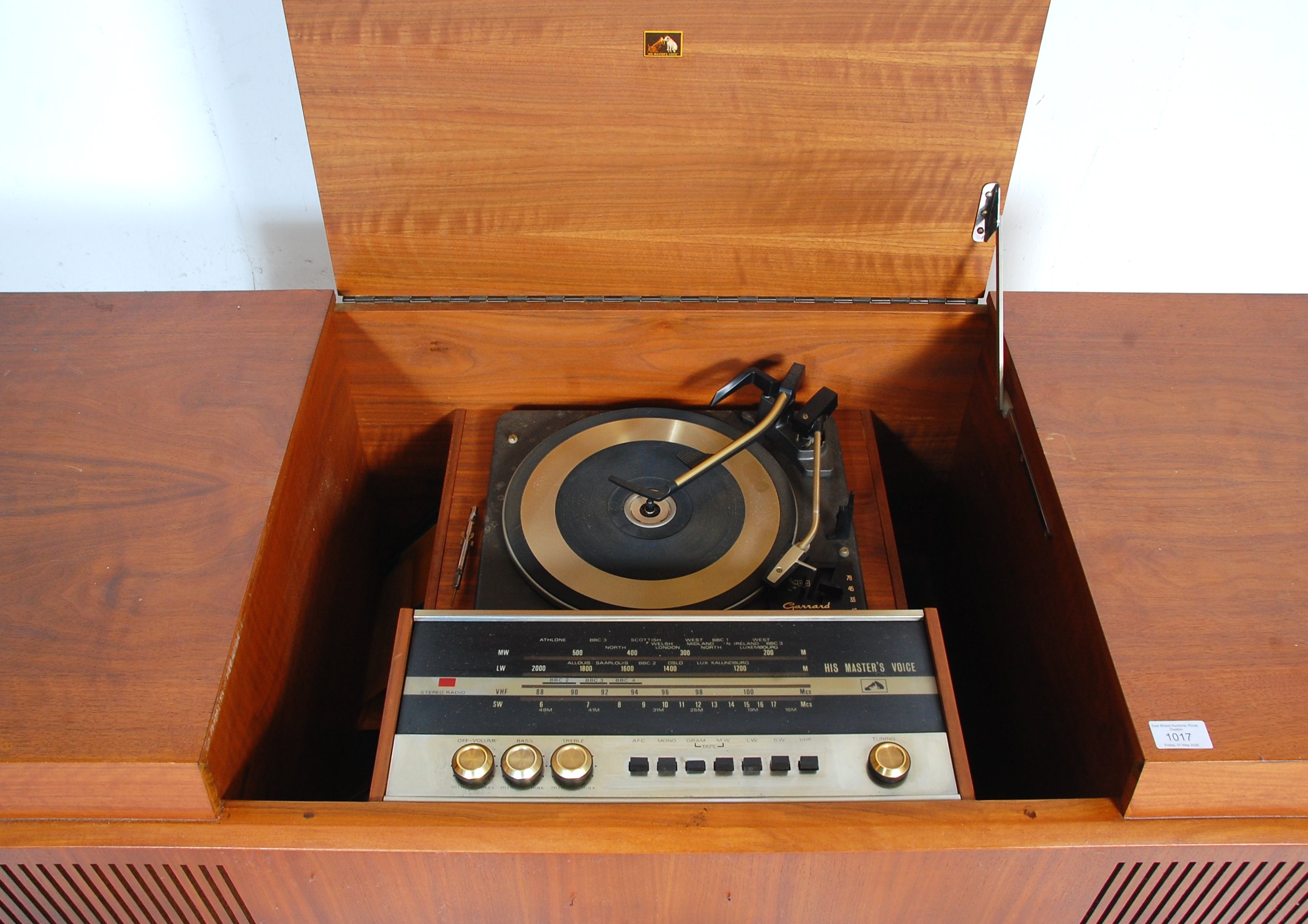 A retro mid century teak wood sideboard stereogram cabinet sideboard ...