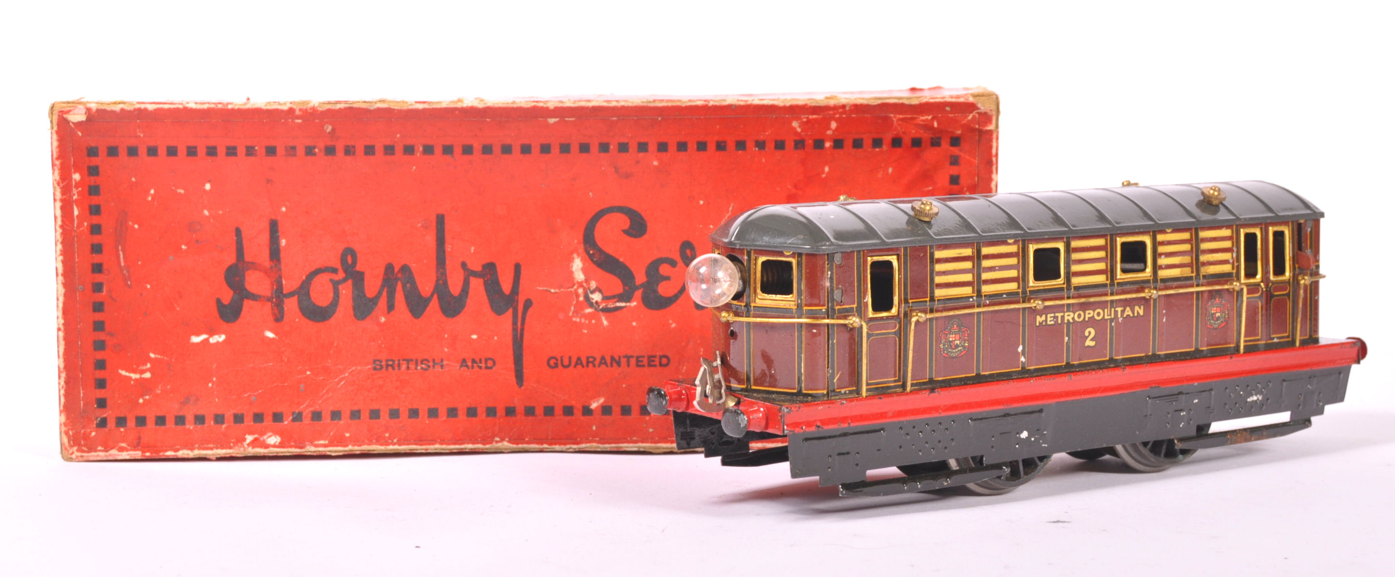 A rare original vintage Hornby Series 0 gauge model railway train set ...