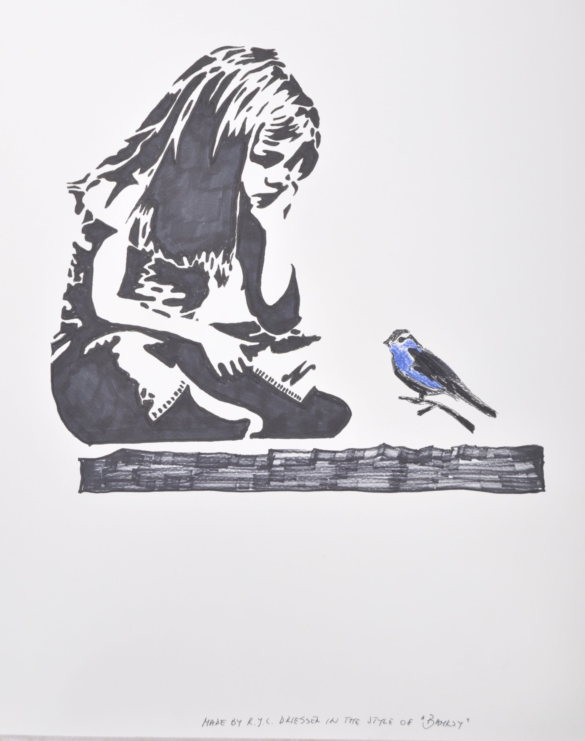 Robert Driessen - Art Forger - Banksy - a collection of x4 original ...
