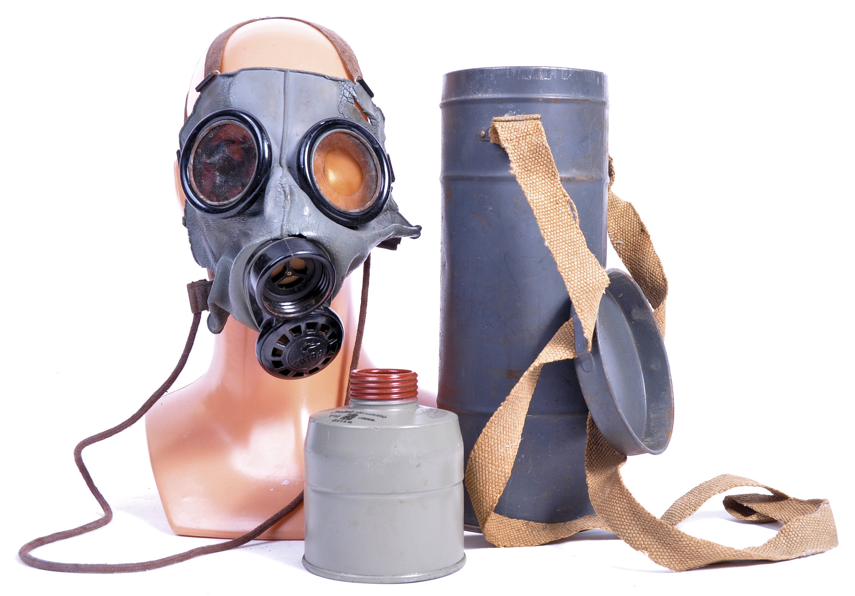 RARE ORIGINAL WWII THIRD REICH NAZI GERMAN INFANTRY GAS MASK ...