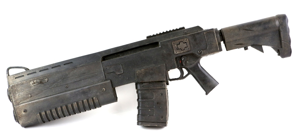Large prop rubber gun from unknown movie, 80cm.
