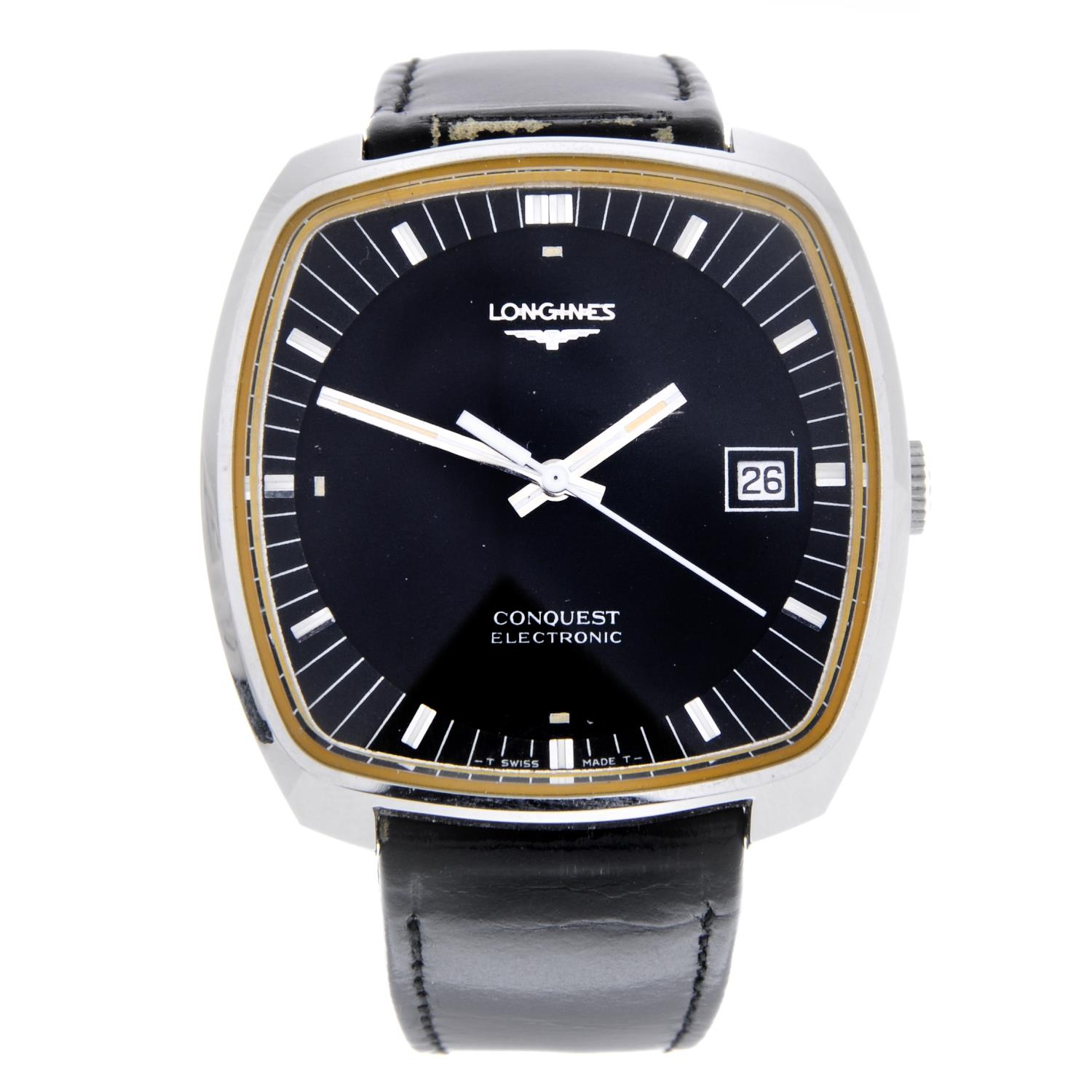LONGINES - a gentleman's Conquest Electronic wrist watch. Stainless ...