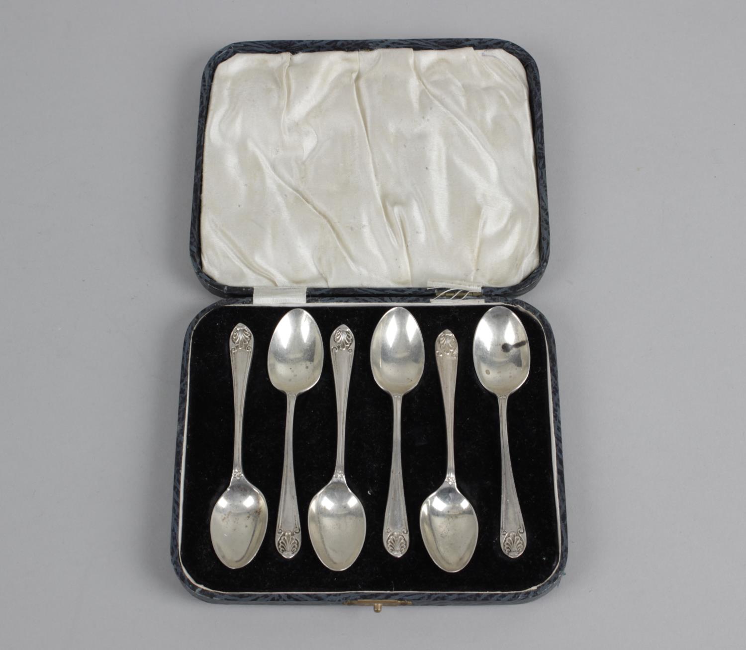 A mid-20th century cased set of six 'Silver Hallmarks' teaspoons, each ...
