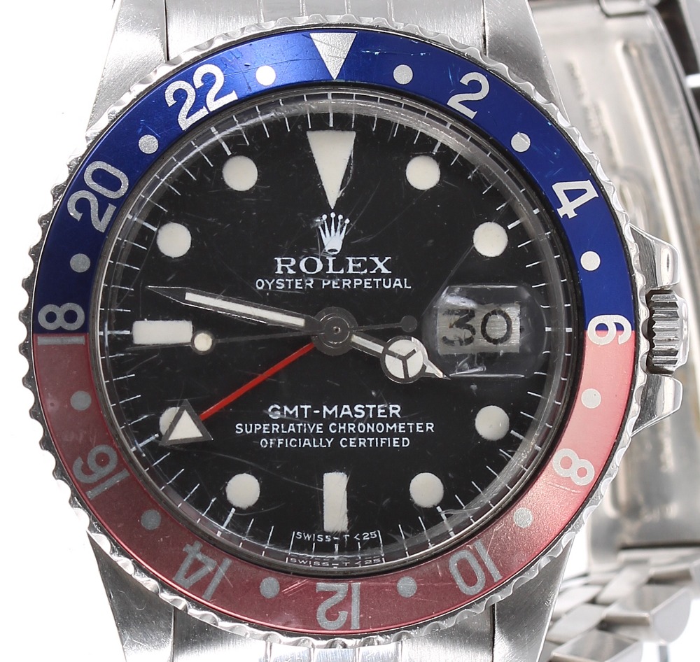 Rolex Oyster Perpetual Date GMT-Master 'Pepsi' stainless steel ...