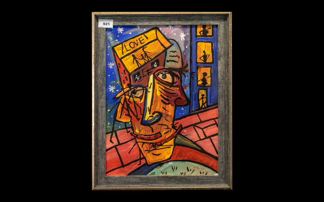 21st Century Artist Robert Haworth Acrylic Titled 'The Love In Me ...