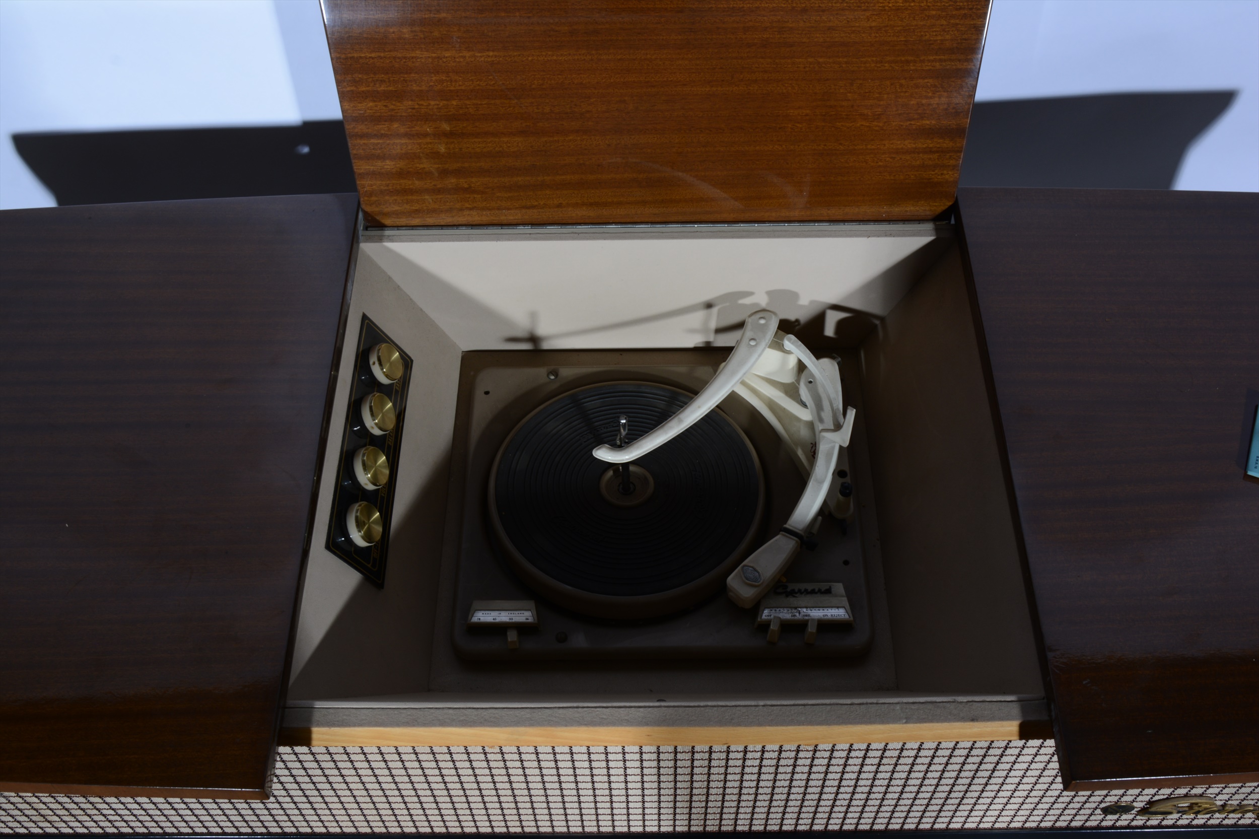 A PYE Stereophonic Black Box record player, incorporating a Garrard ...