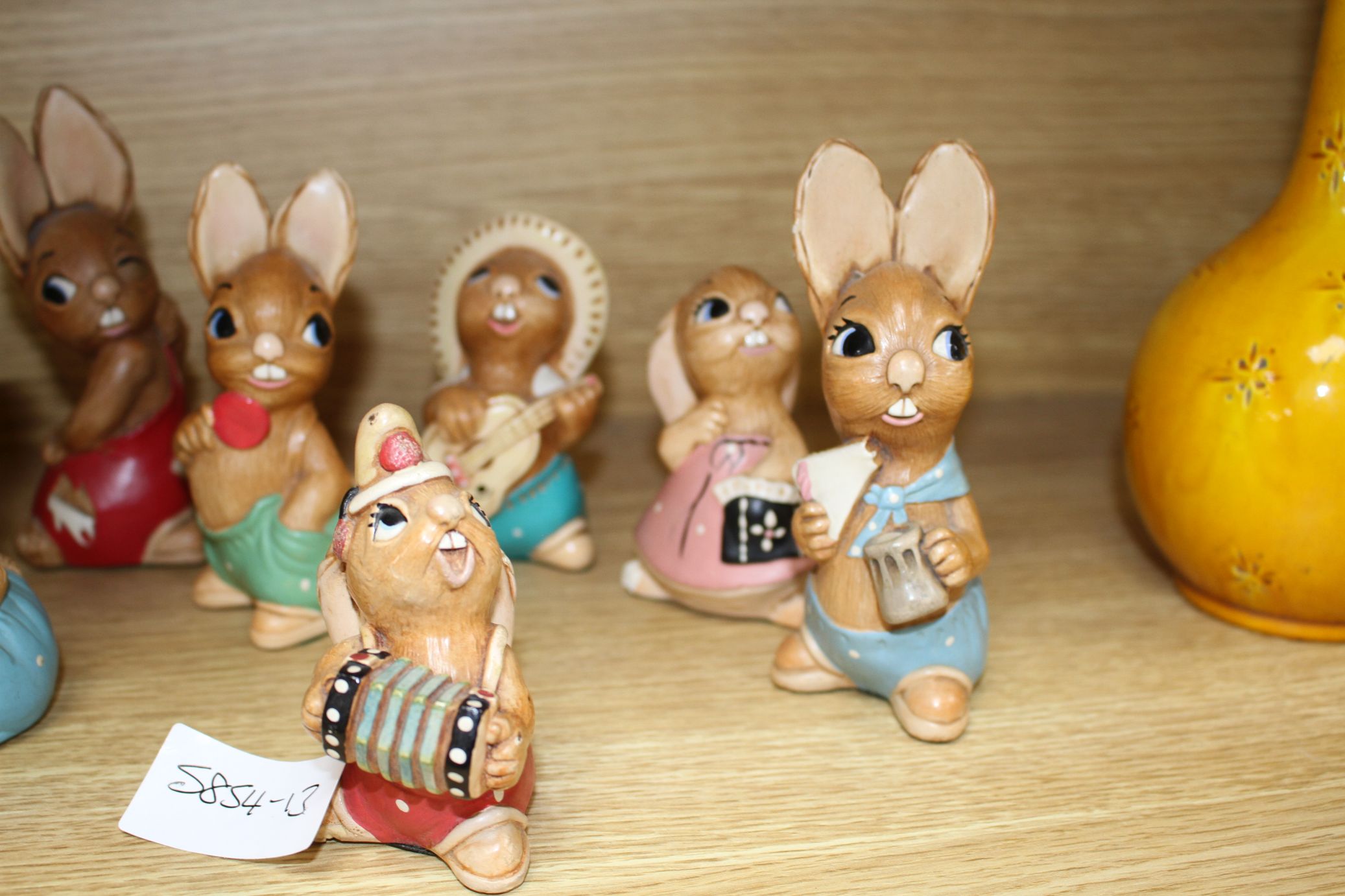 Eleven assorted Pendelfin rabbits and a piano Condition:- Squeezy ...