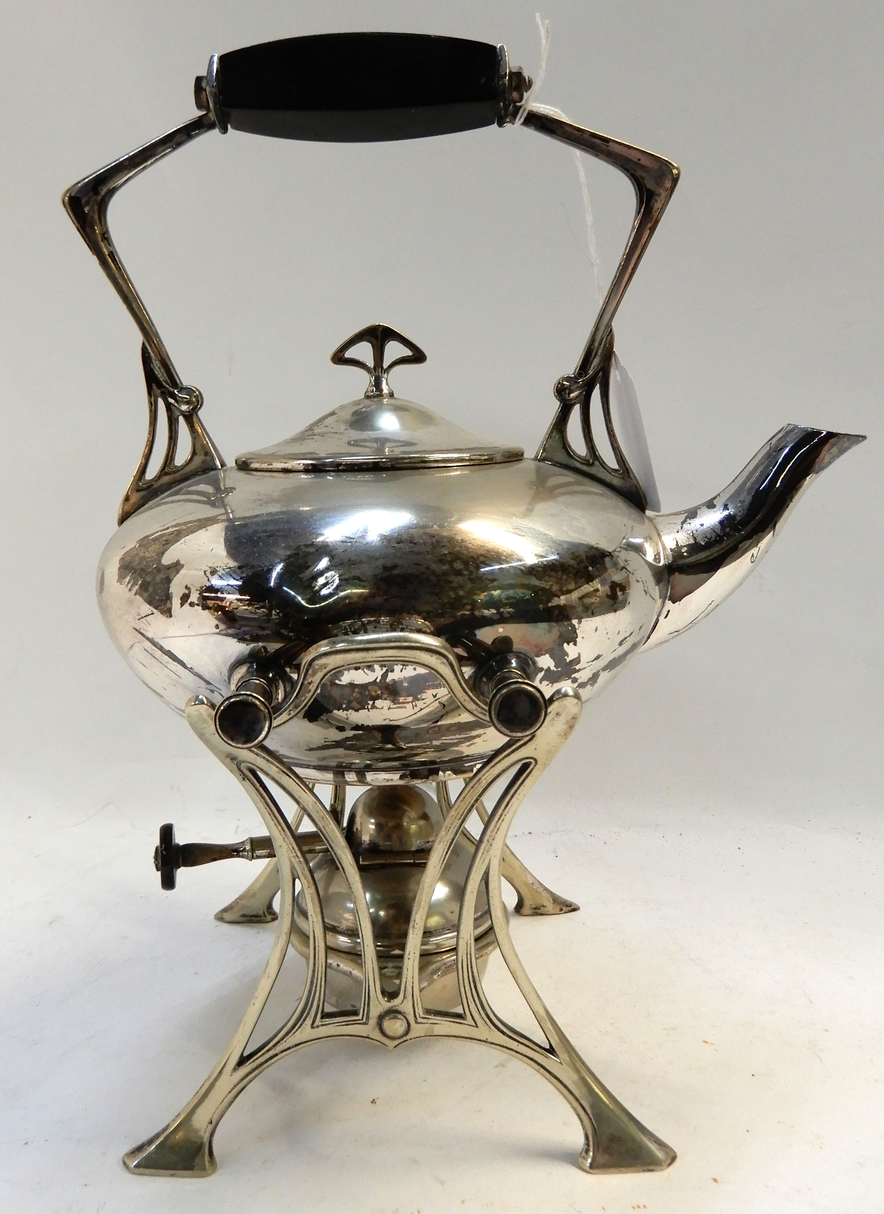 A WMF EPNS Arts & Crafts spirit kettle on stand Condition Report ...