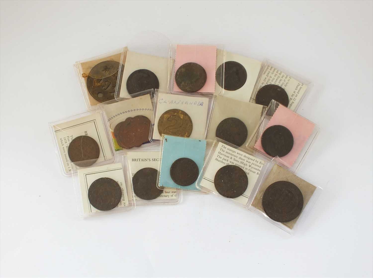 A collection of British 18th and 19th century trade tokens (a lot)