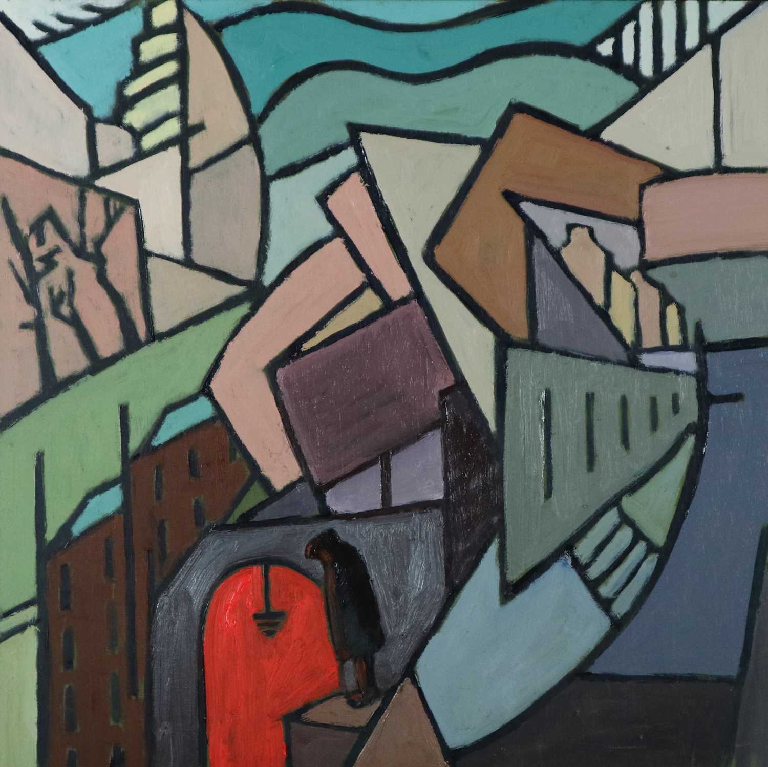 Gary Anderson (Scottish Contemporary) Don't Go In James, oil on panel ...
