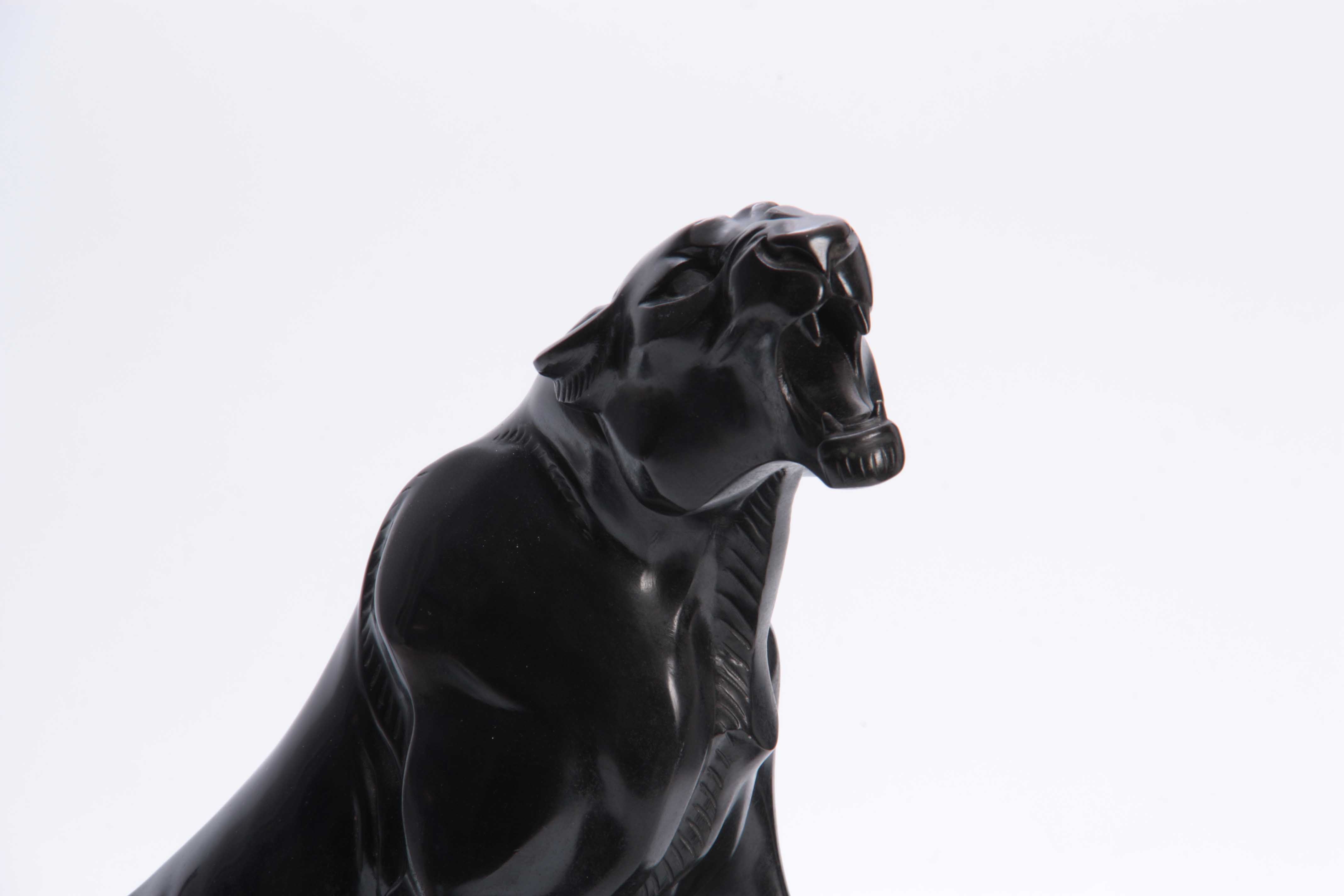 LOUIS - ALBERT CARVIN (1875-1951). A STYLISH ART DECO BRONZE SCULPTURE ...