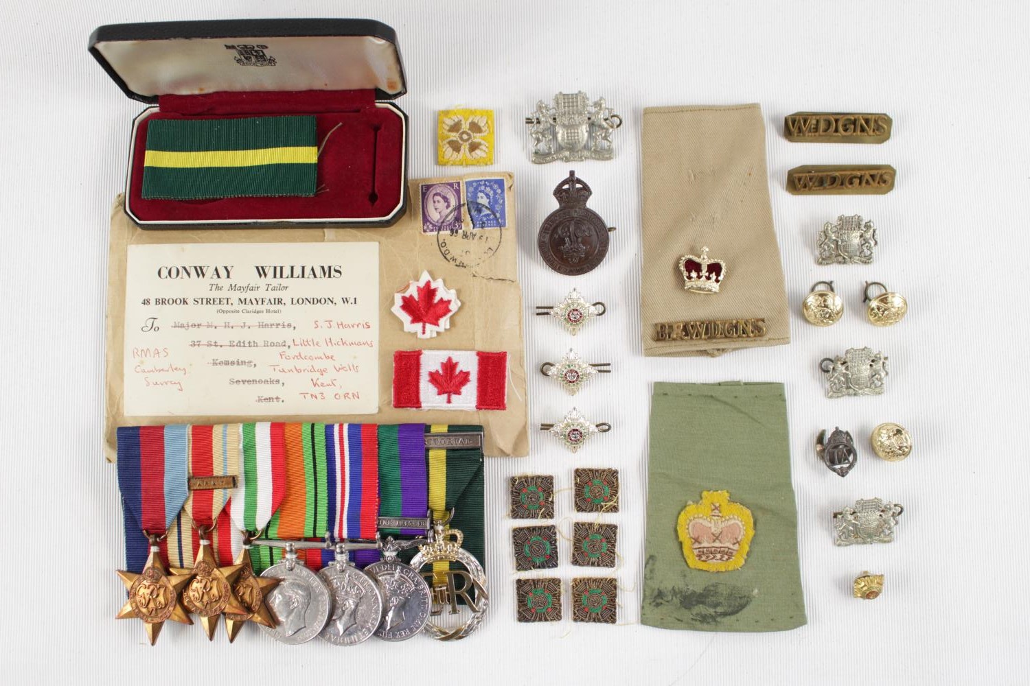 WW2 Seven Medal group for 7949988 SJT M H HARRIS R TKS RMAS with ...