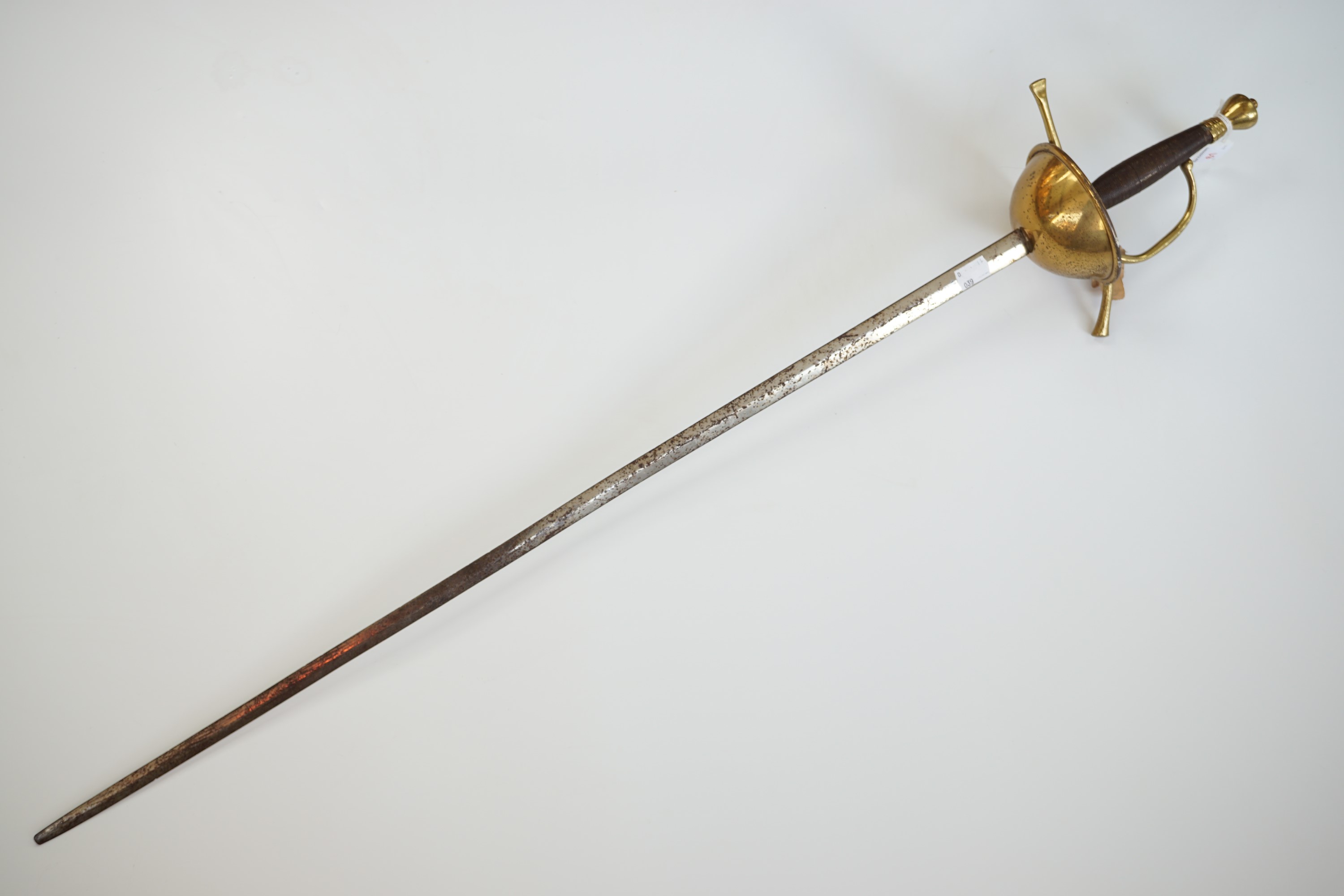 An ornamental sword, stamped 'White's London'