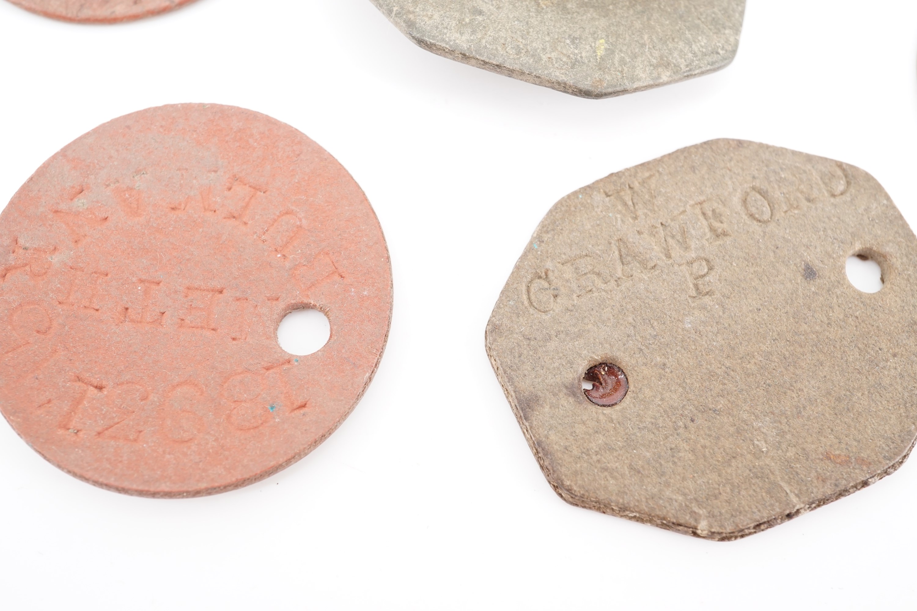 A Number of Second World War British military identity discs