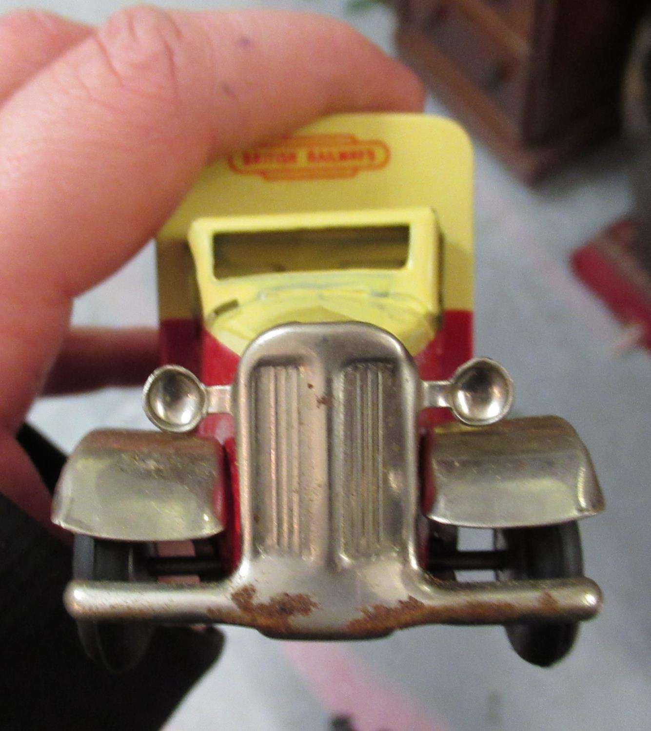 Triang Minic clockwork toy ' log lorry ' in original box together with ...