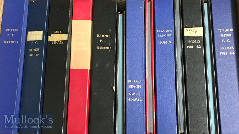 Assorted Selection of Football Programme Binders with a wide variety ...