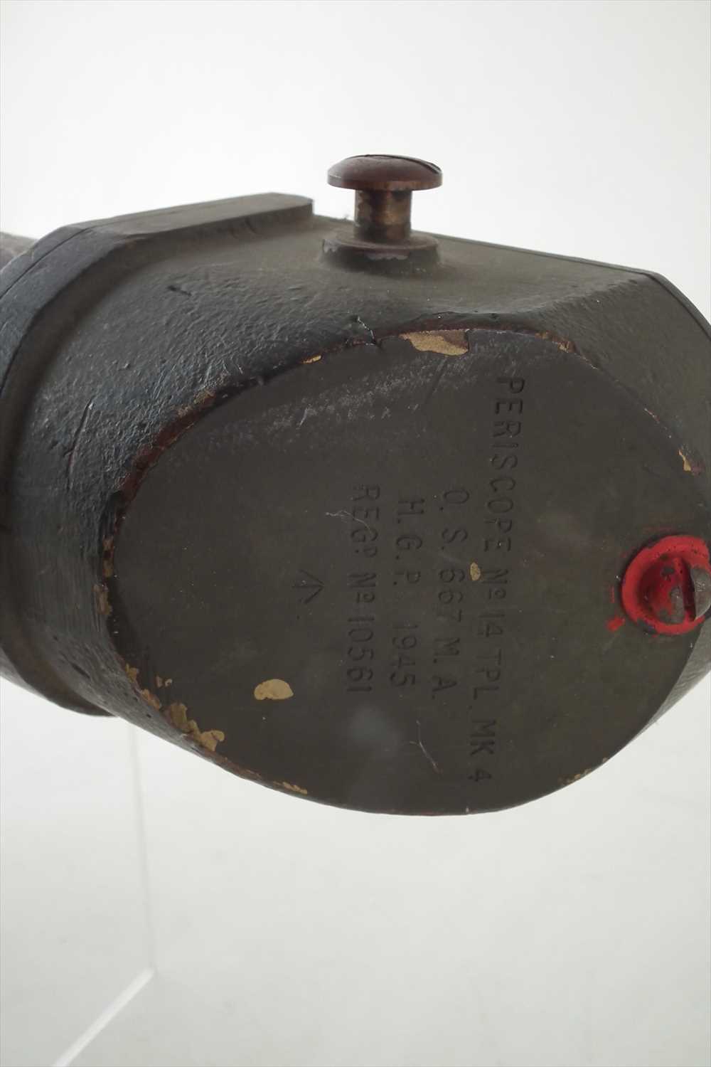 British Military Periscope No.14TPL Mk4, dated 1945, broad arrow marked ...