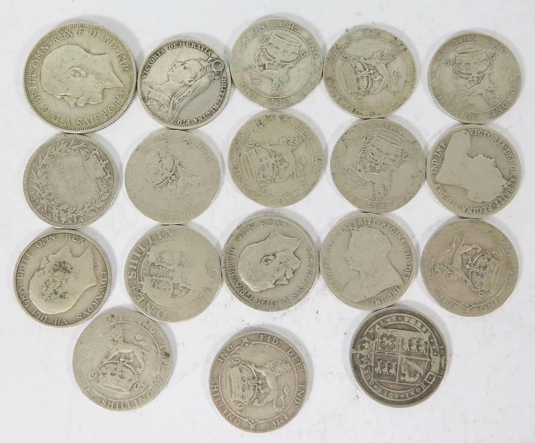 A Collection of Victorian to 1920 English Silver Coins, 102g