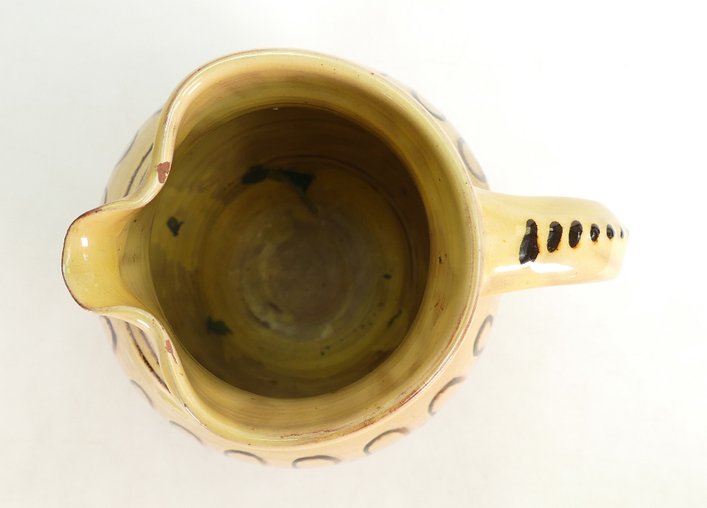 Winchcombe,Studio pottery Slip ware Jug: Impressed seal marks, height ...