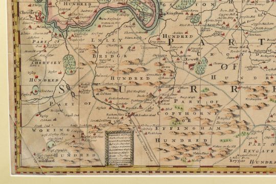 LONDON; LEA (PHILIP), 'A Mapp Containing the Townes, Villages ...
