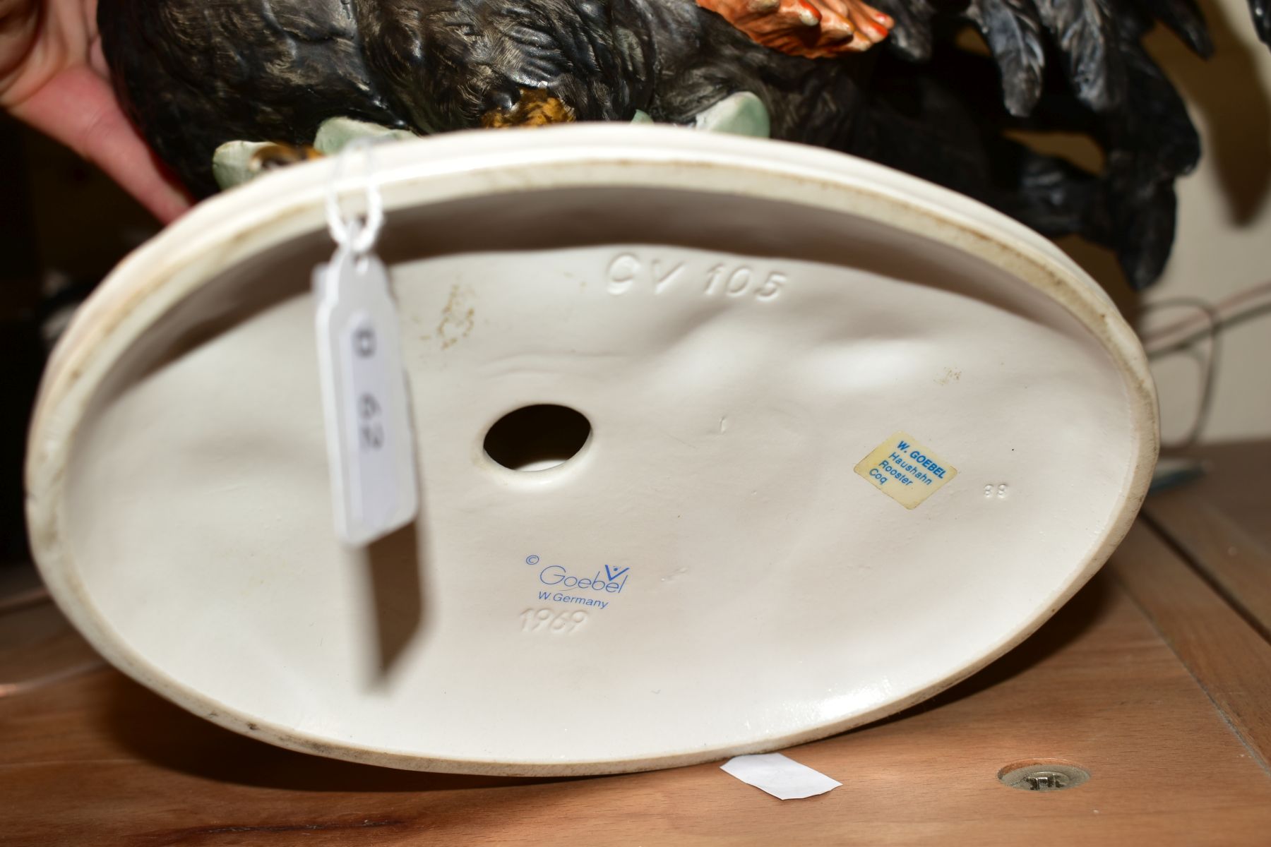 A GOEBEL ROOSTER, impressed 1969 and CV105 to base, height 35cm