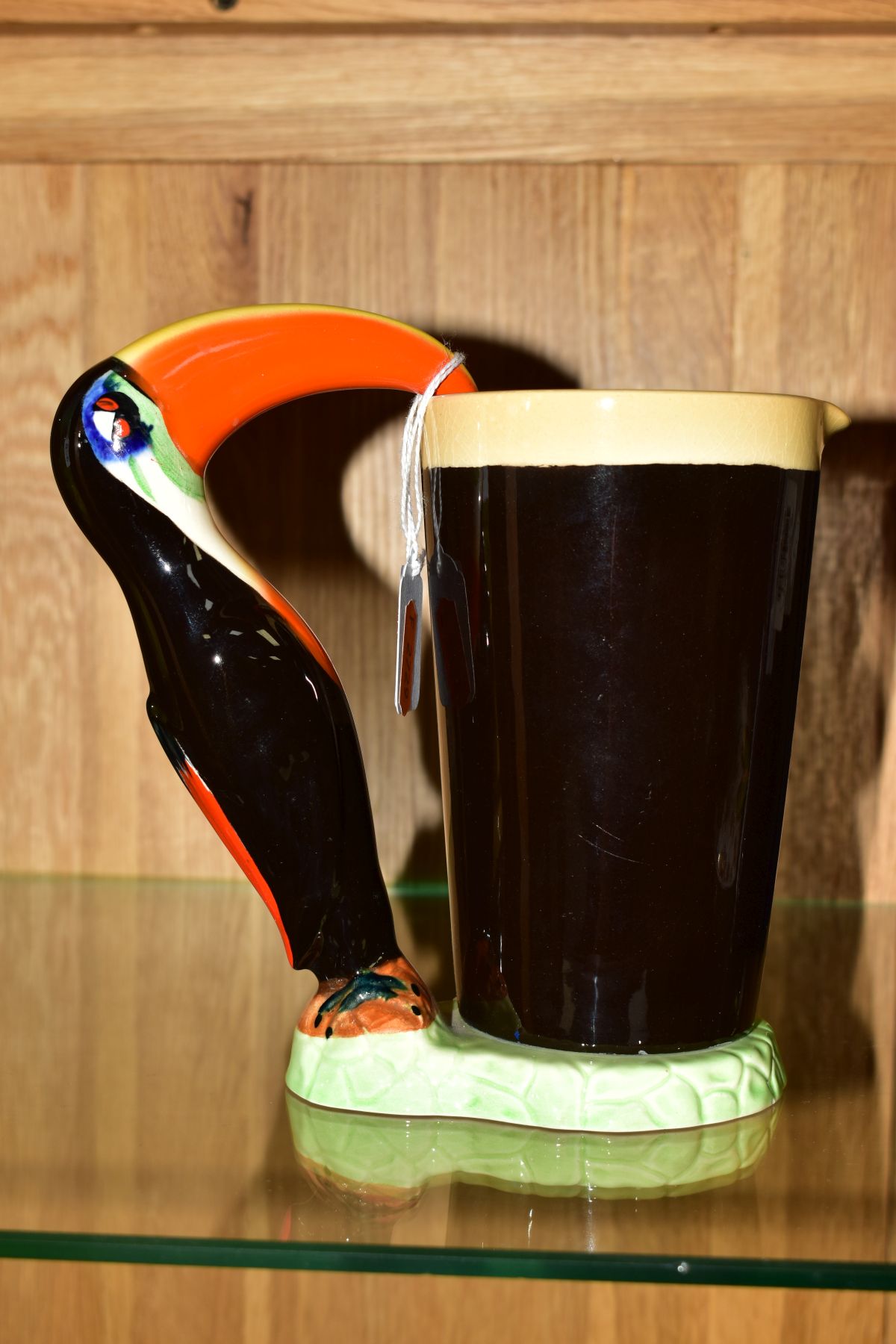 A CARLTON WARE GUINNESS ADVERTISING JUG, with Toucan handle, height 17 ...