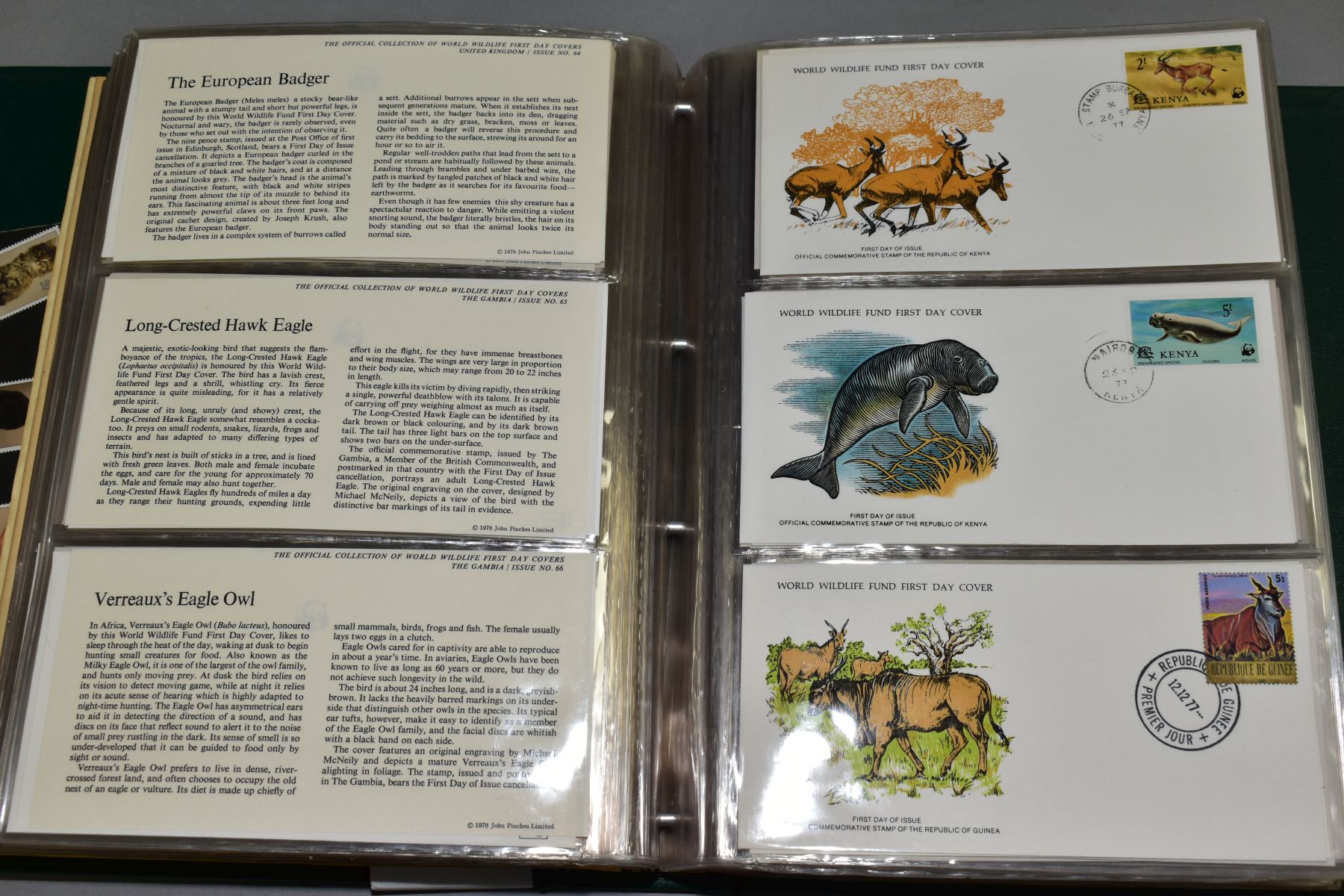 STAMPS, The Official Collection of World Wildlife First Day Covers (144 ...