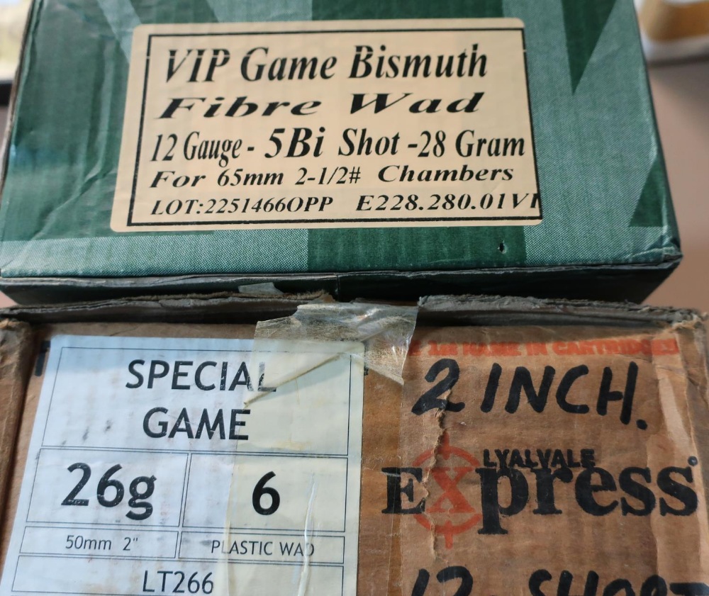 Case of 250 VIP Eley Game Bismuth fibre wad 12 bore 28/5 2 1/2 inch ...
