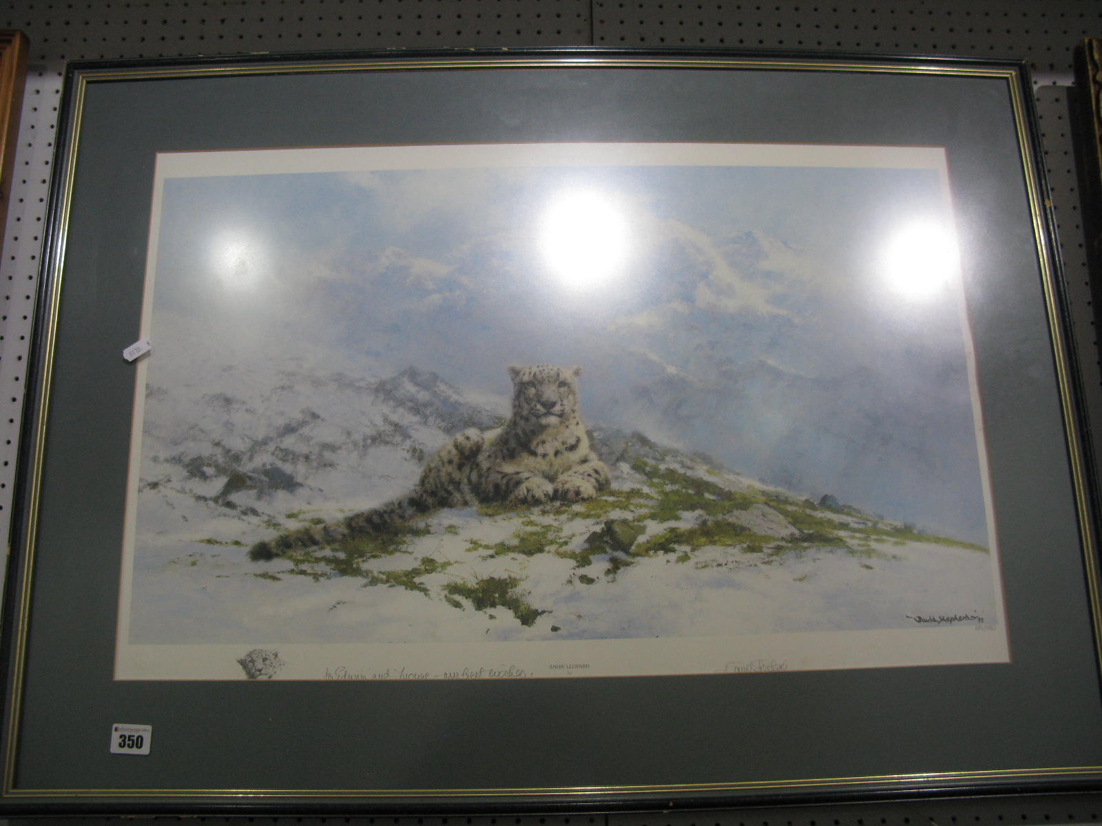 David Shepherd (1931-2017) 'Snow Leopard', Ltd Edition colour print of ...