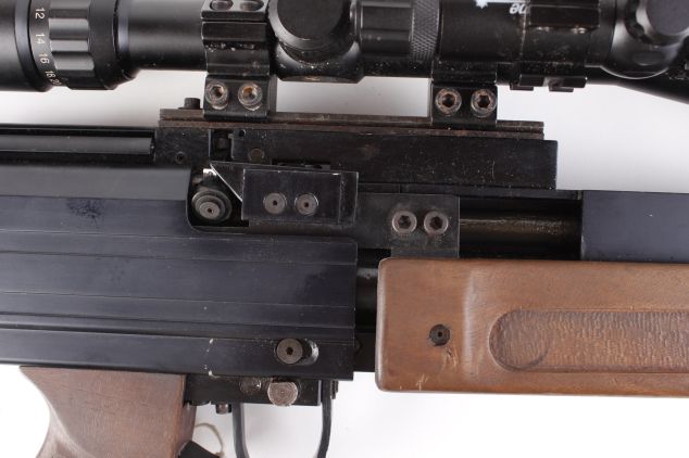 .22 SKAN AR pcp pump action air rifle, moderated barrel, in-line ...