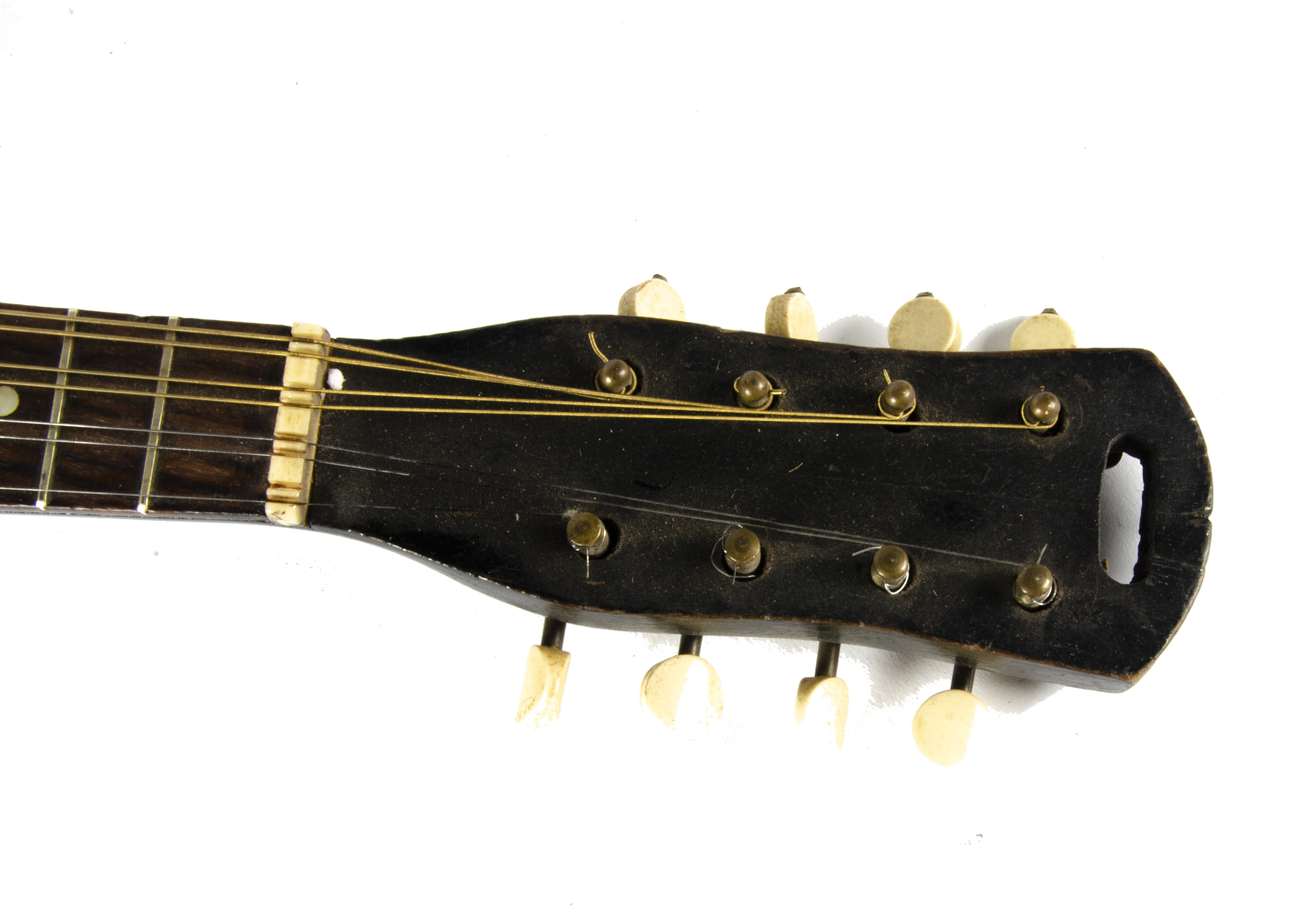 Mandolin, flat back, early 20th Century inlaid mandolin, labelled ...