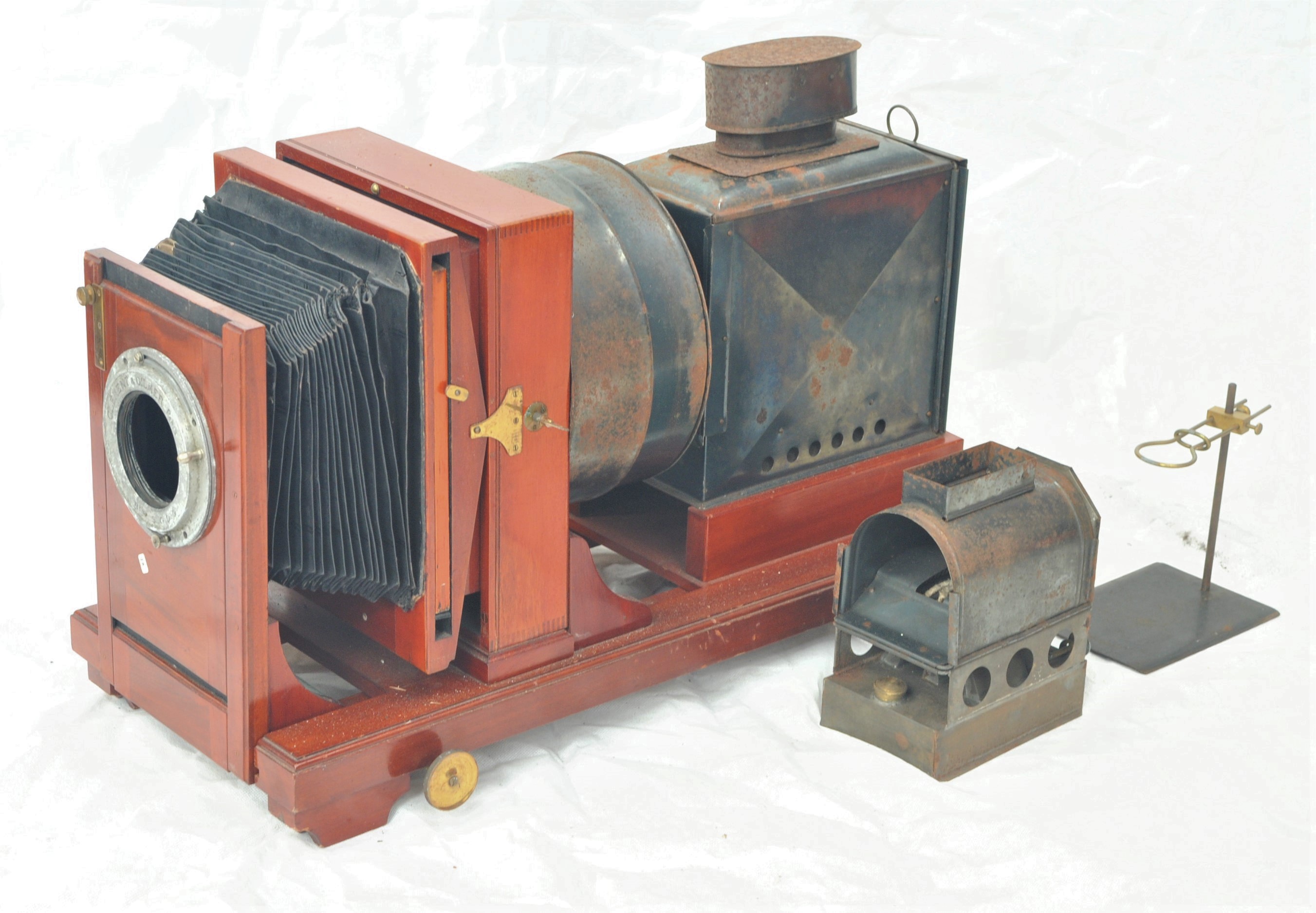 Early 20th Century Horizontal Enlargers, mahogany and brass - whole ...