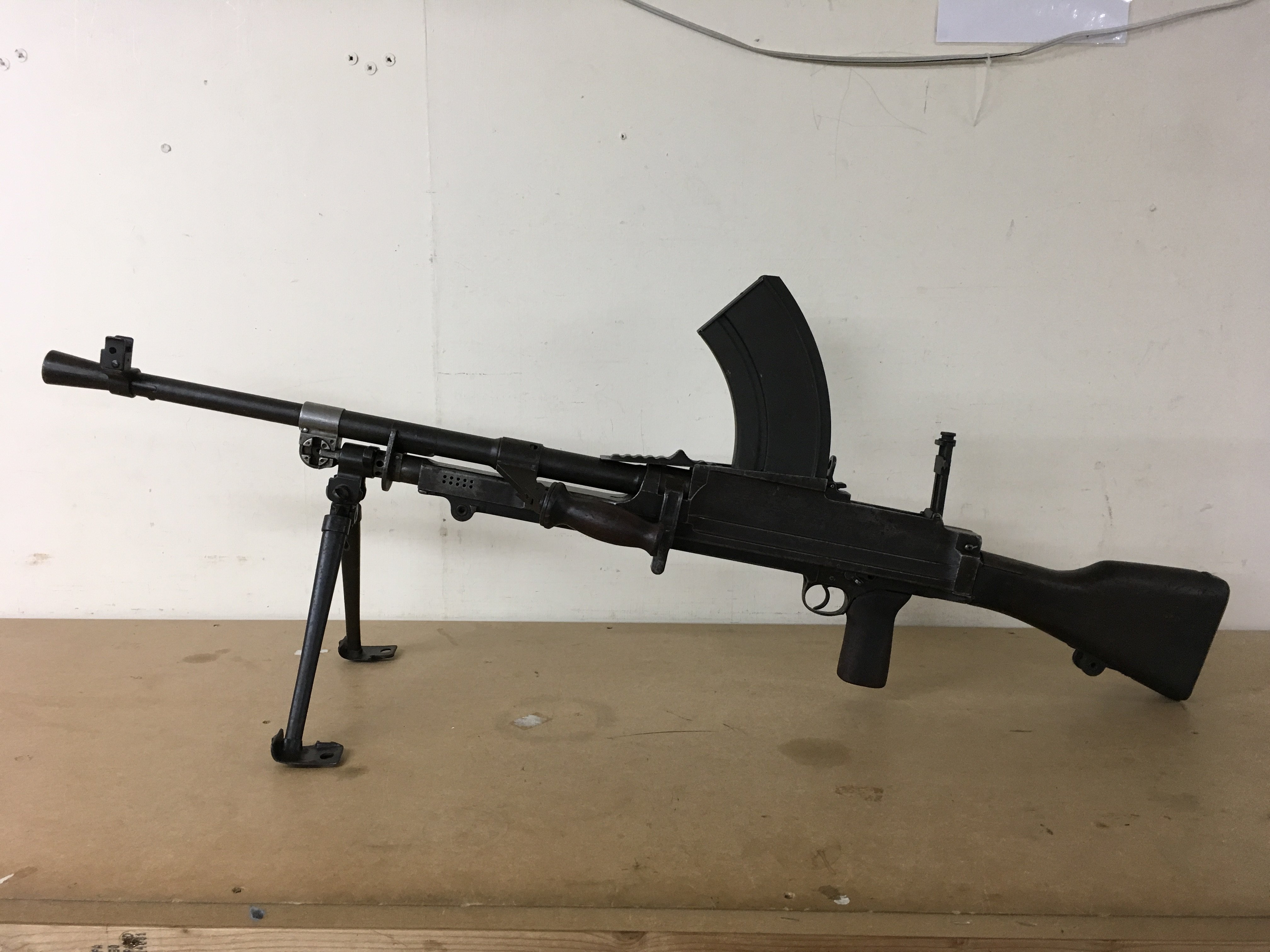 A deactivated Bren Mk.II light machine gun, manufactured in 1943 and ...