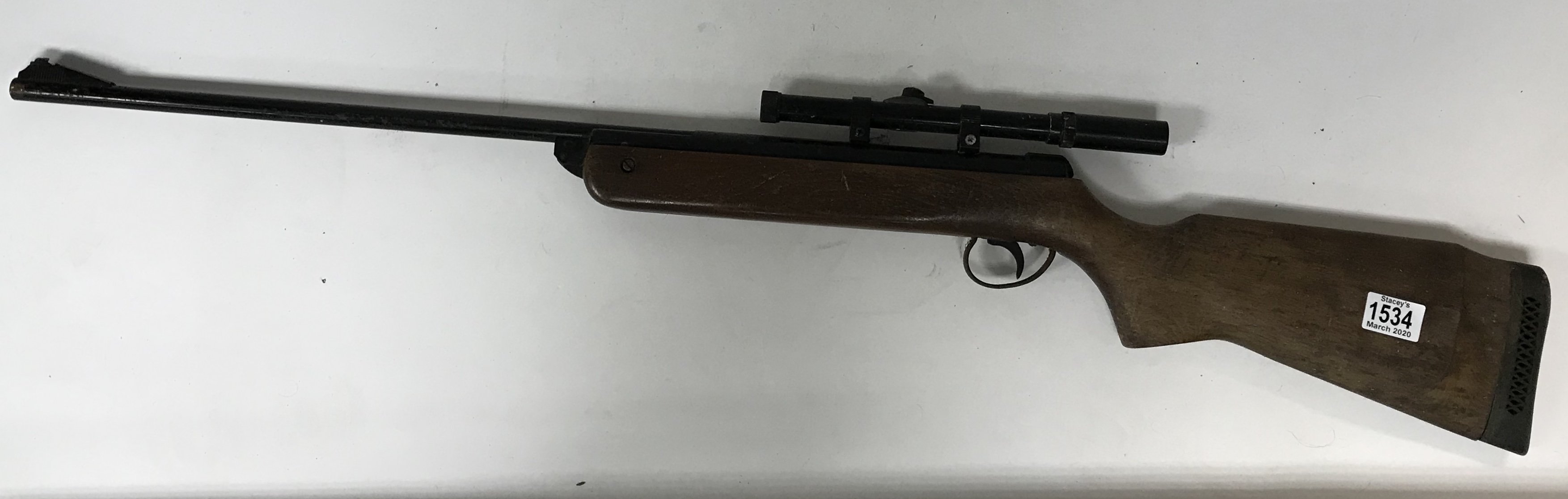 A BSA meteor air rifle.