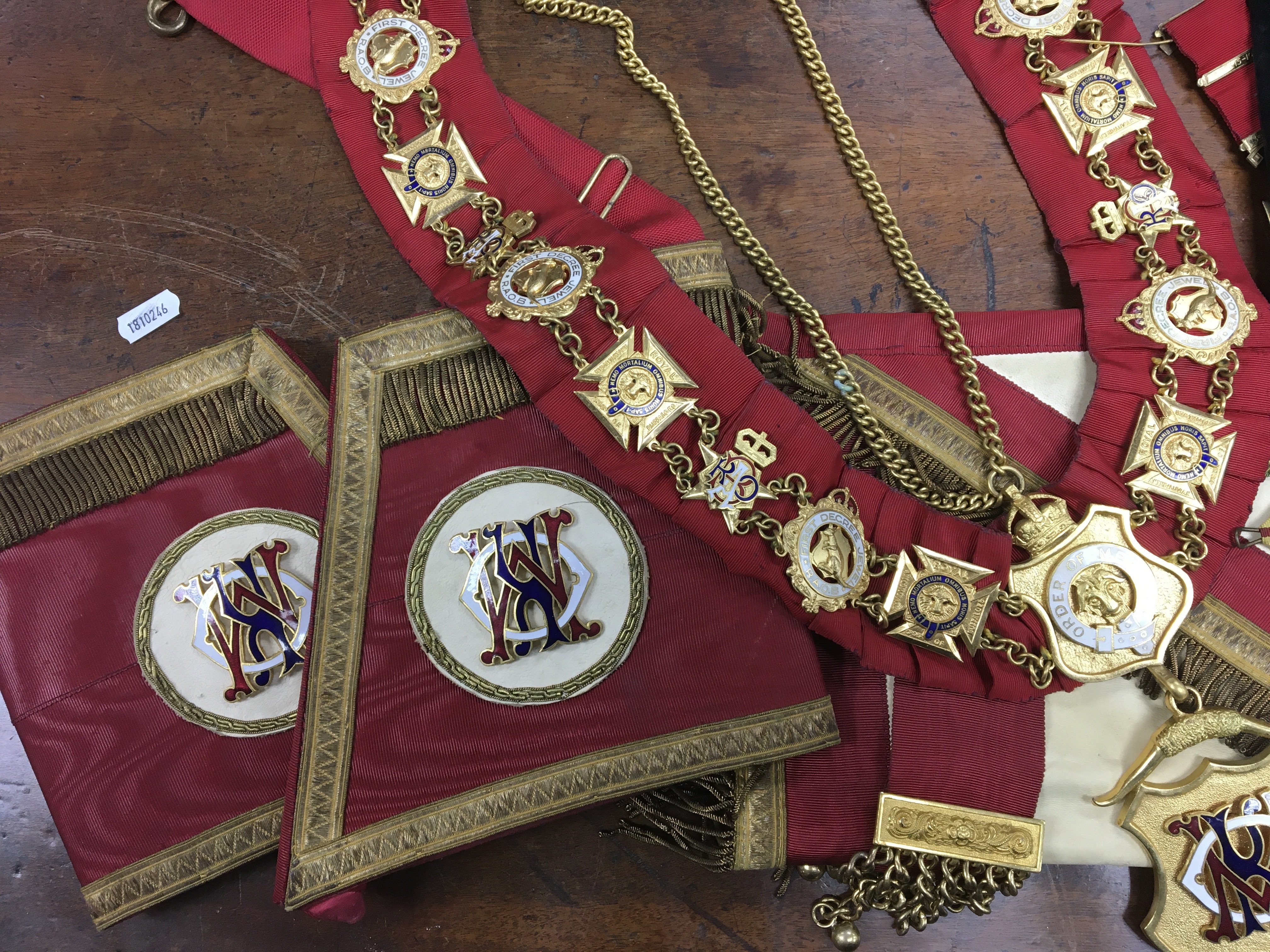 Royal order of the Buffalo’s ceremonial sash, cuffs and medals ( some ...