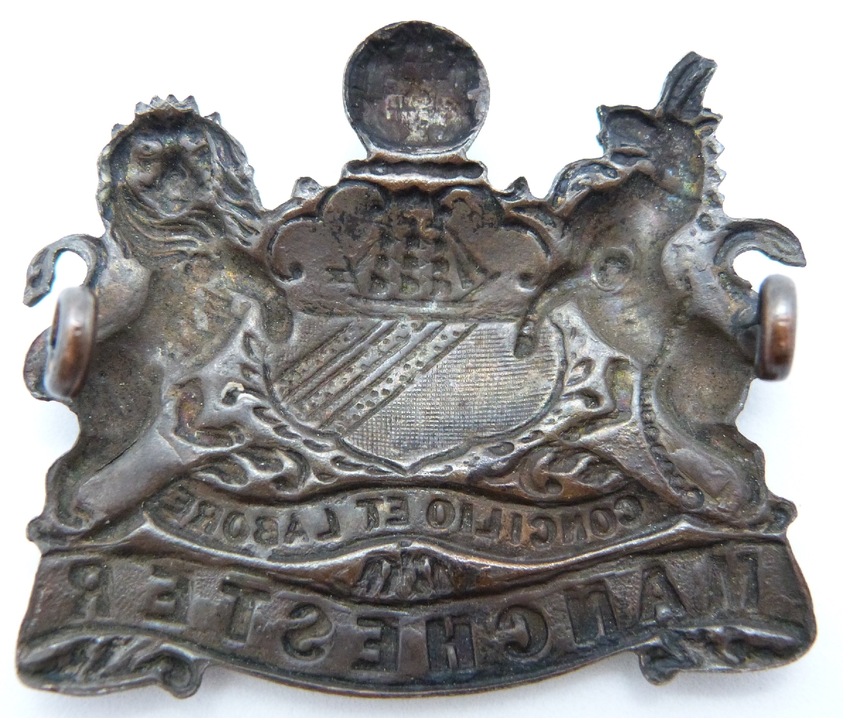 British Army Manchester Regiment Pals Battalion officer's cap badge