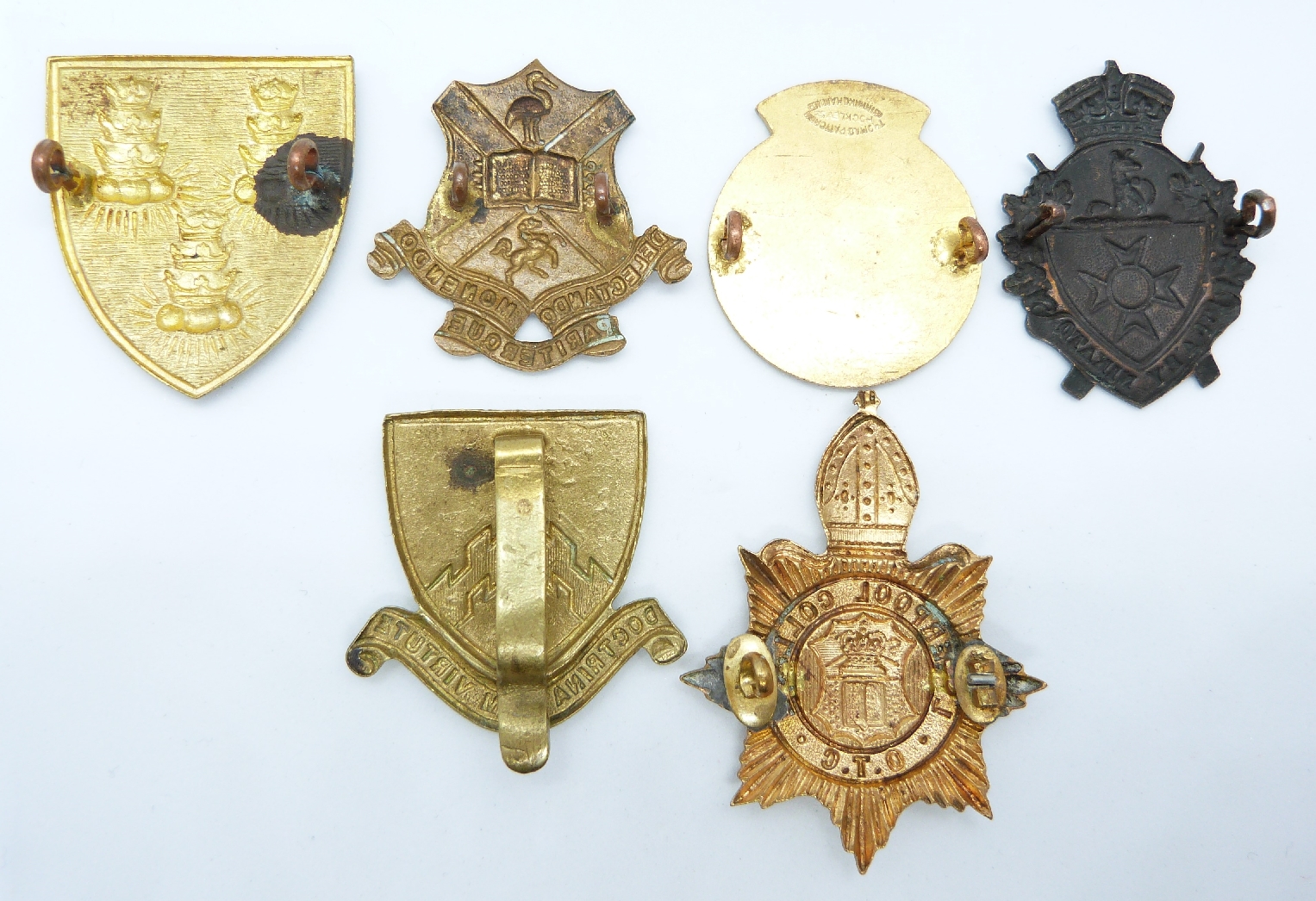 Six Liverpool College Officer Training Corps, Brighton College Officer ...