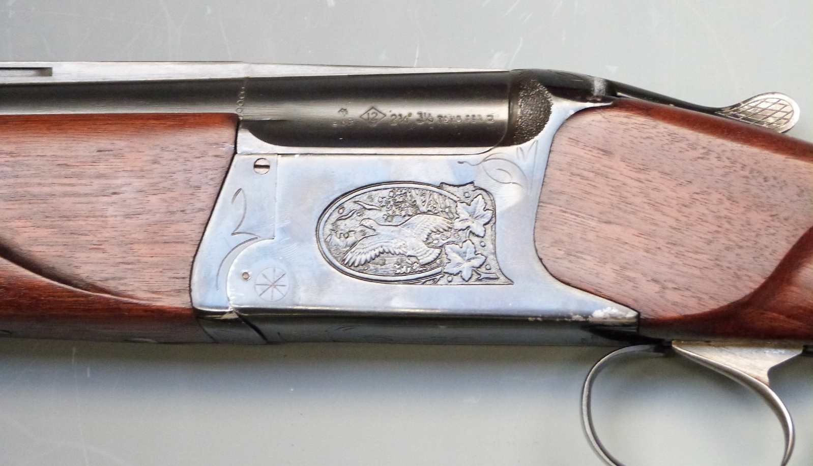 Baikal IJ-27E-1C 12 bore over and under ejector shotgun with engraved ...