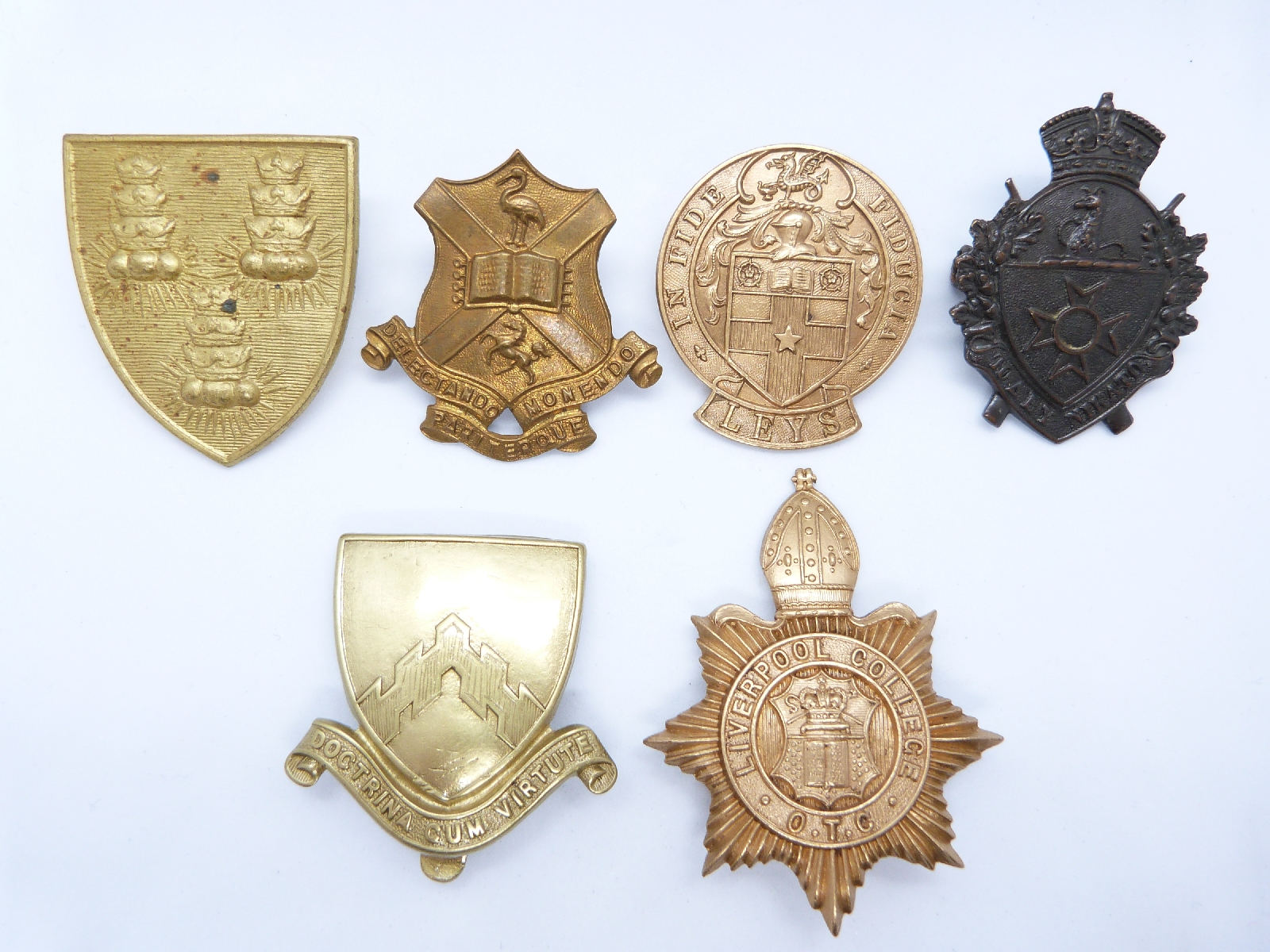 Six Liverpool College Officer Training Corps, Brighton College Officer ...