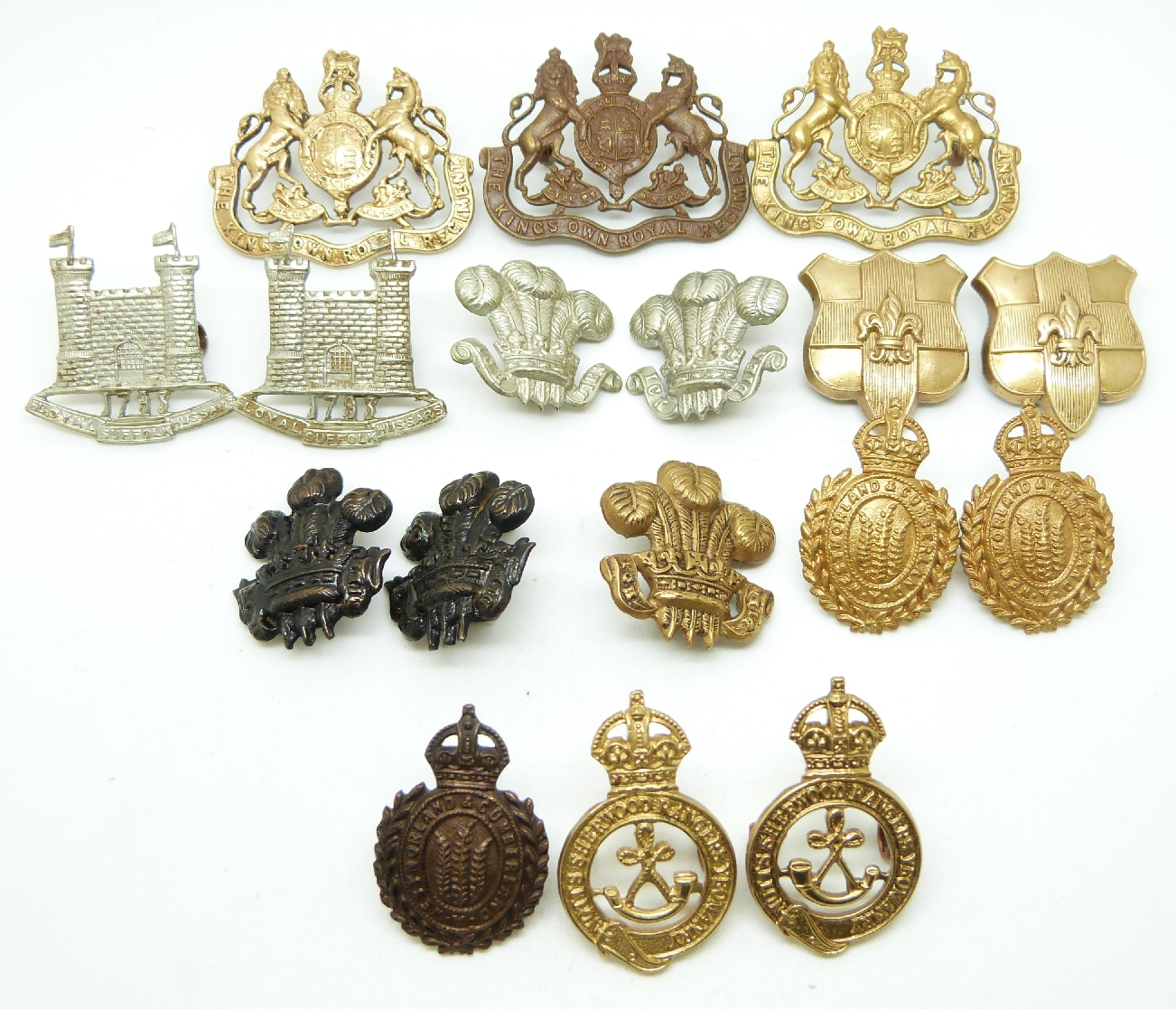 Seventeen British Army Yeomanry, Loyal Suffolk Hussars, Cheshire ...