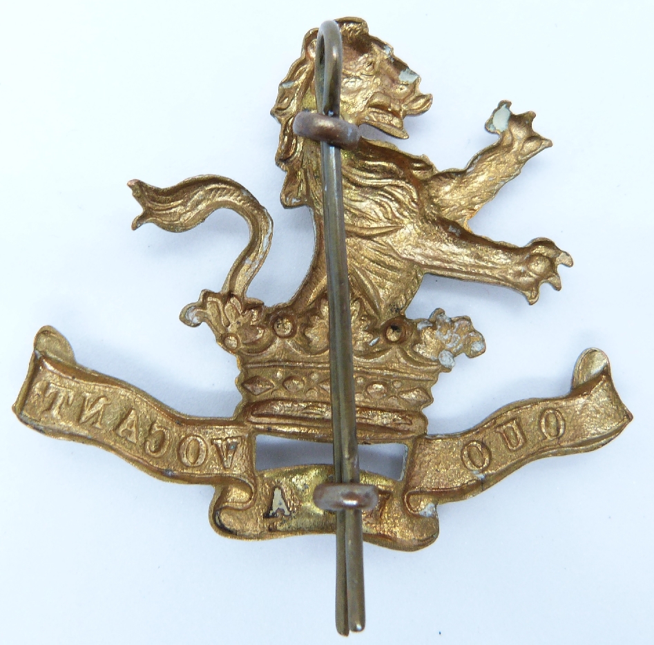British Army 7th Dragoon Guards NCO's metal arm badge