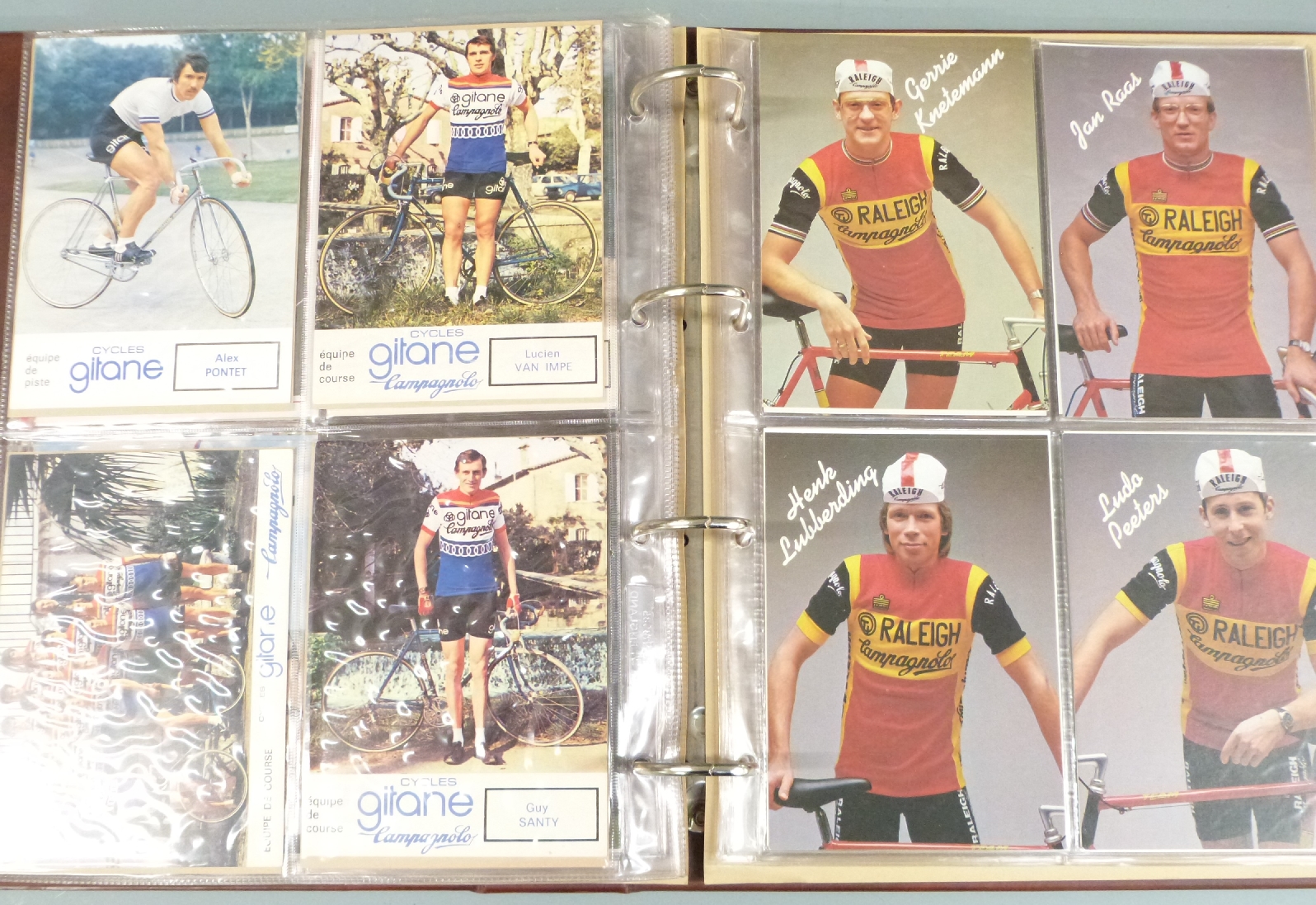 Three albums of mainly cycling interest postcards to include Tour de ...